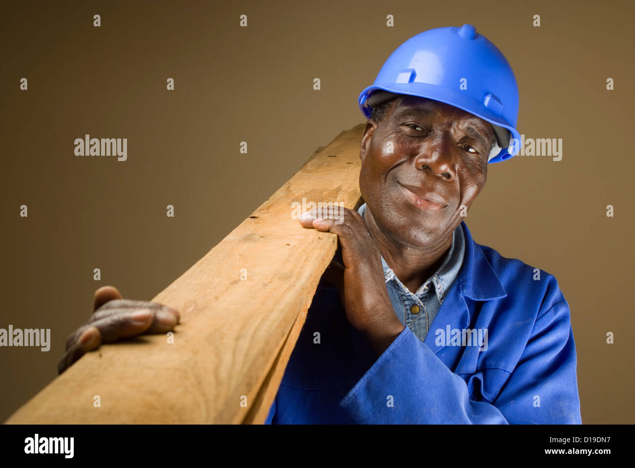 Senior South African or American plumber, carpenter or builder with ...