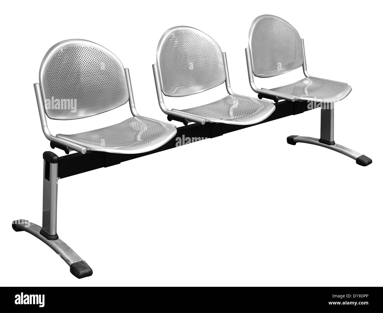 row of chair isolated on white (clipping path Stock Photo - Alamy