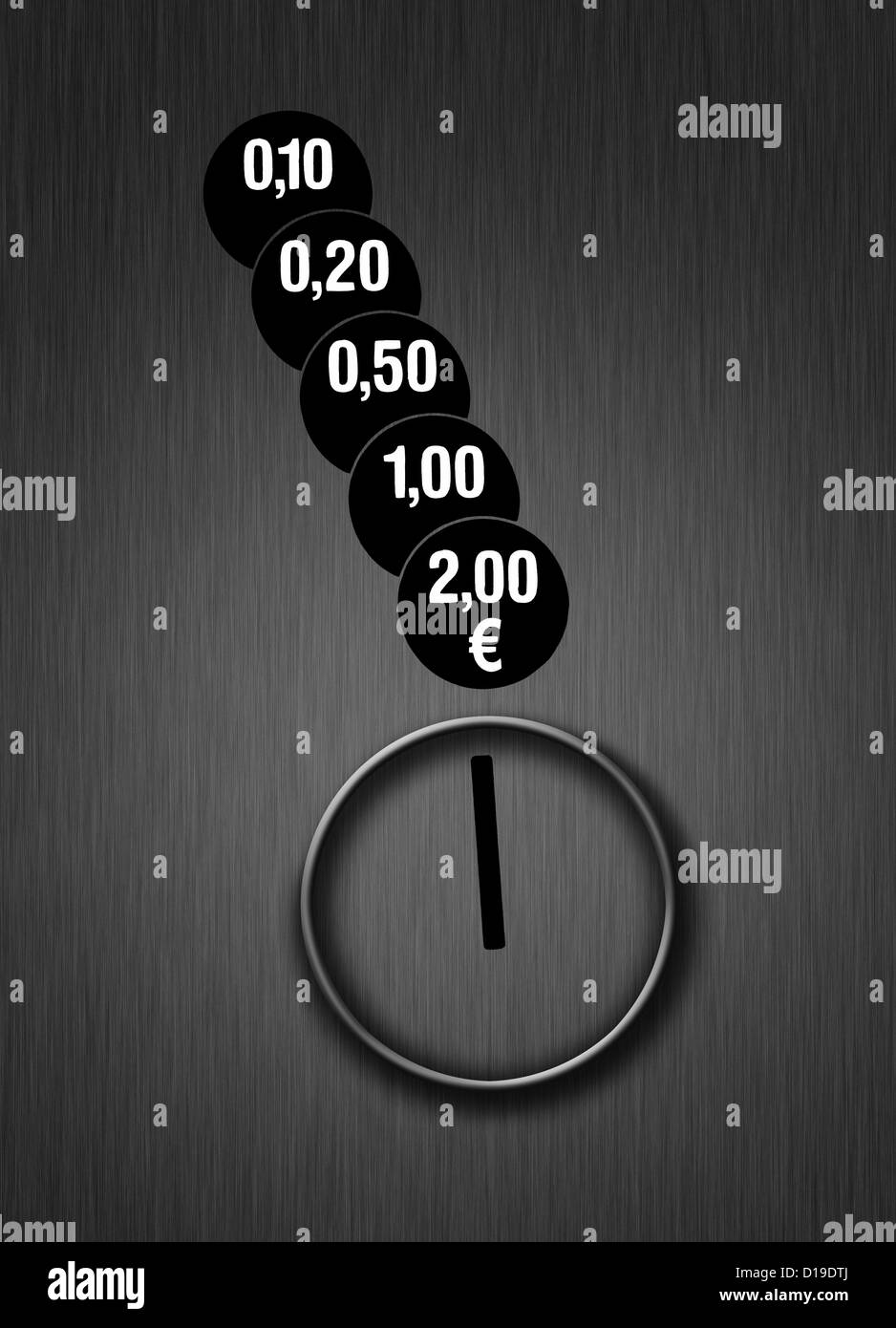 Telephone coin Black and White Stock Photos & Images - Alamy