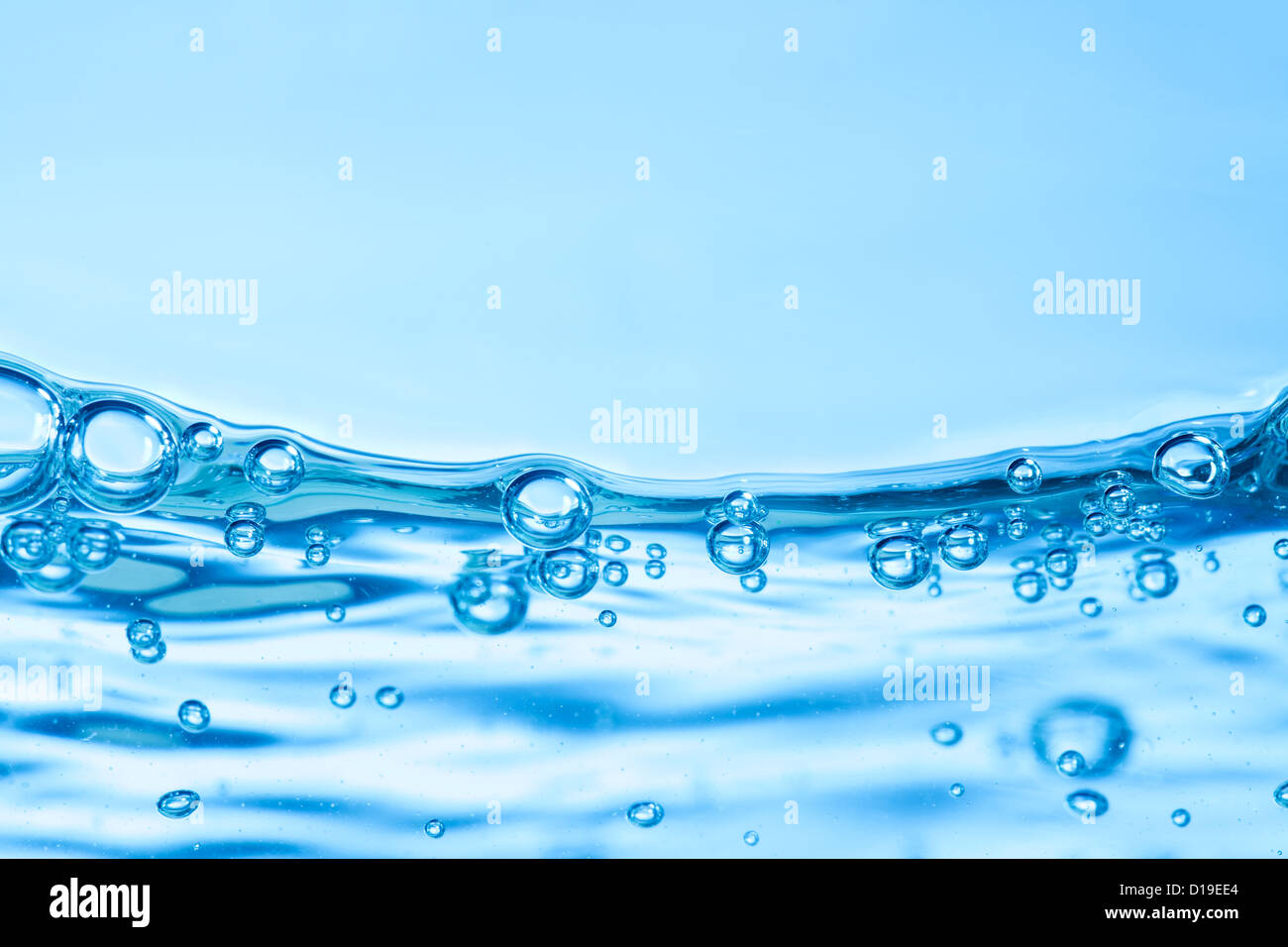 Many bubbles in water close up, abstract water wave with bubbles Stock ...