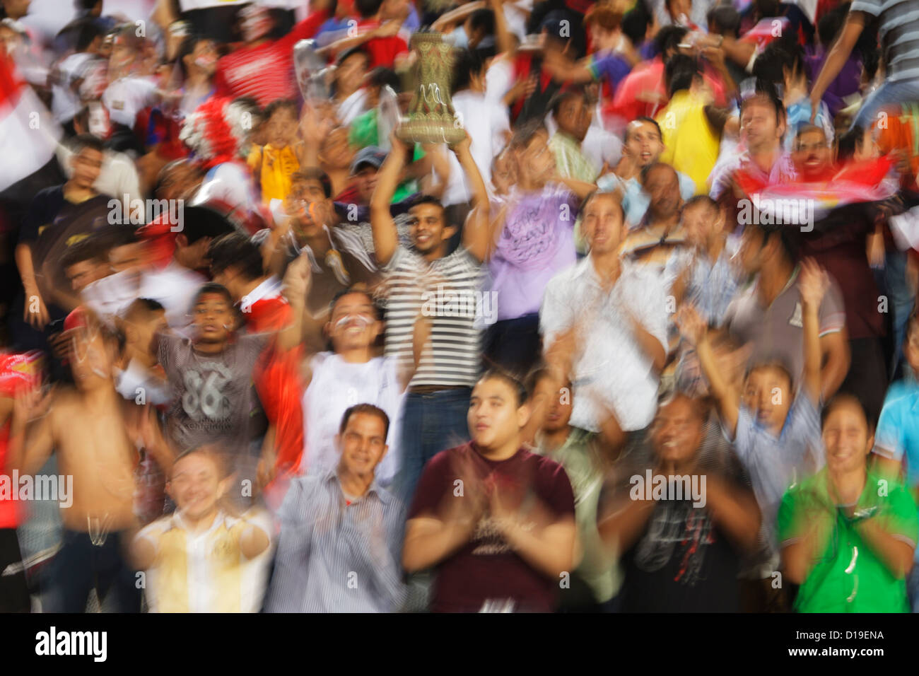 Football fans cheering blur hi-res stock photography and images - Alamy