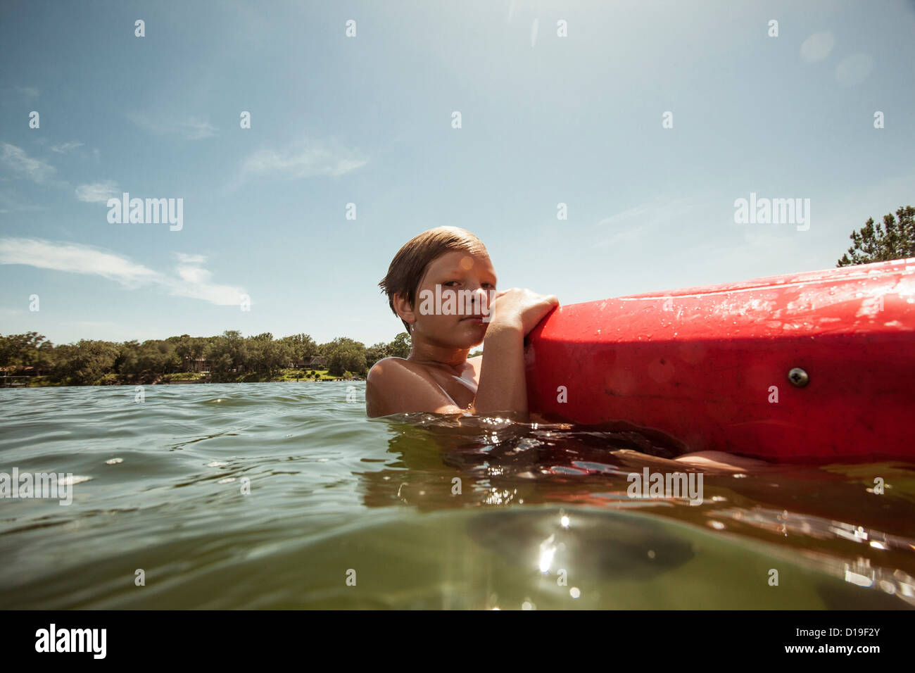 Boy 10 11 caucasian kayak hi-res stock photography and images - Alamy