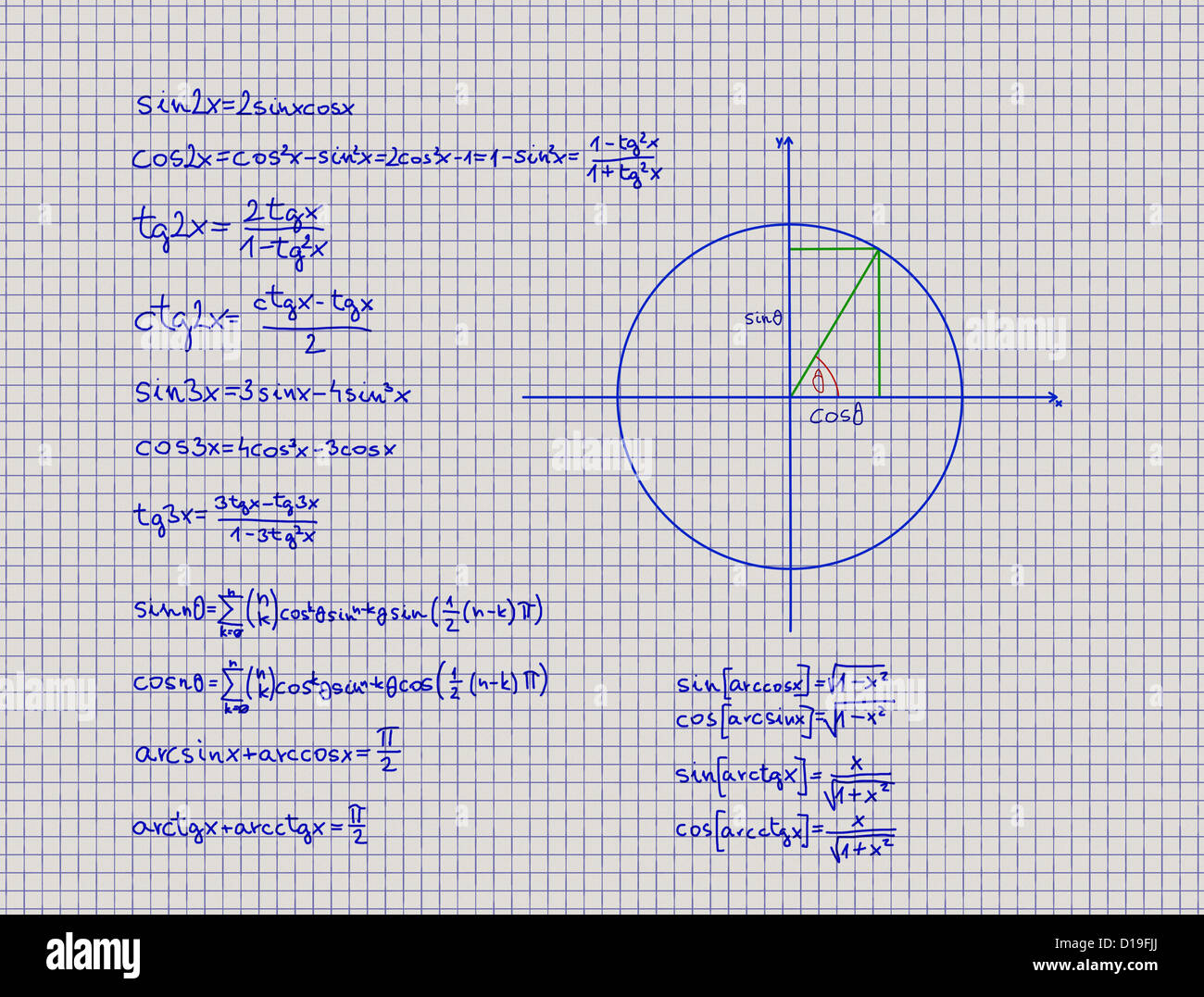 Maths symbols blocks hi-res stock photography and images - Alamy