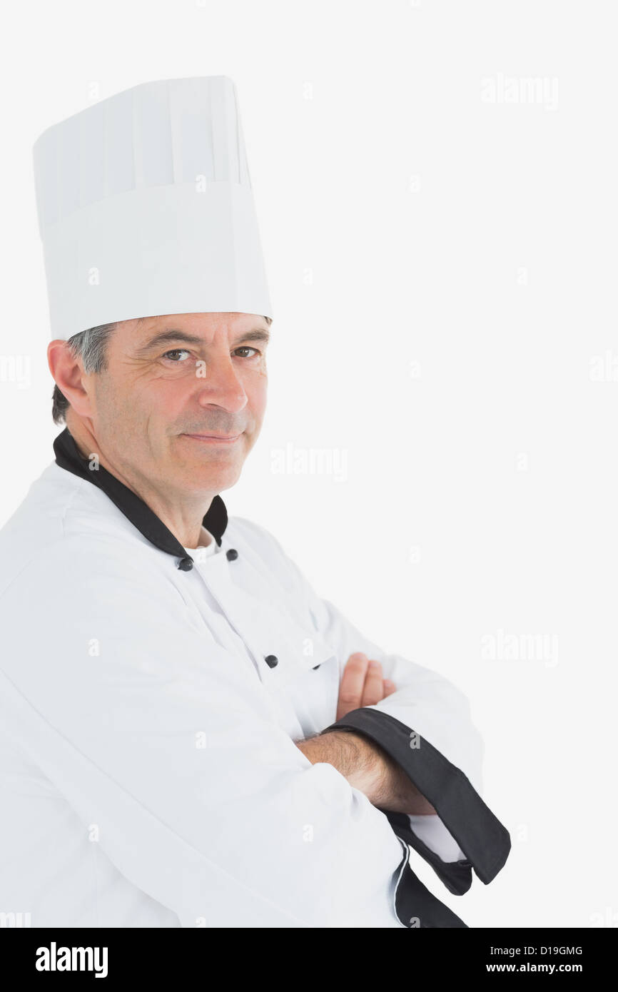 Confident chef with arms crossed Stock Photo - Alamy