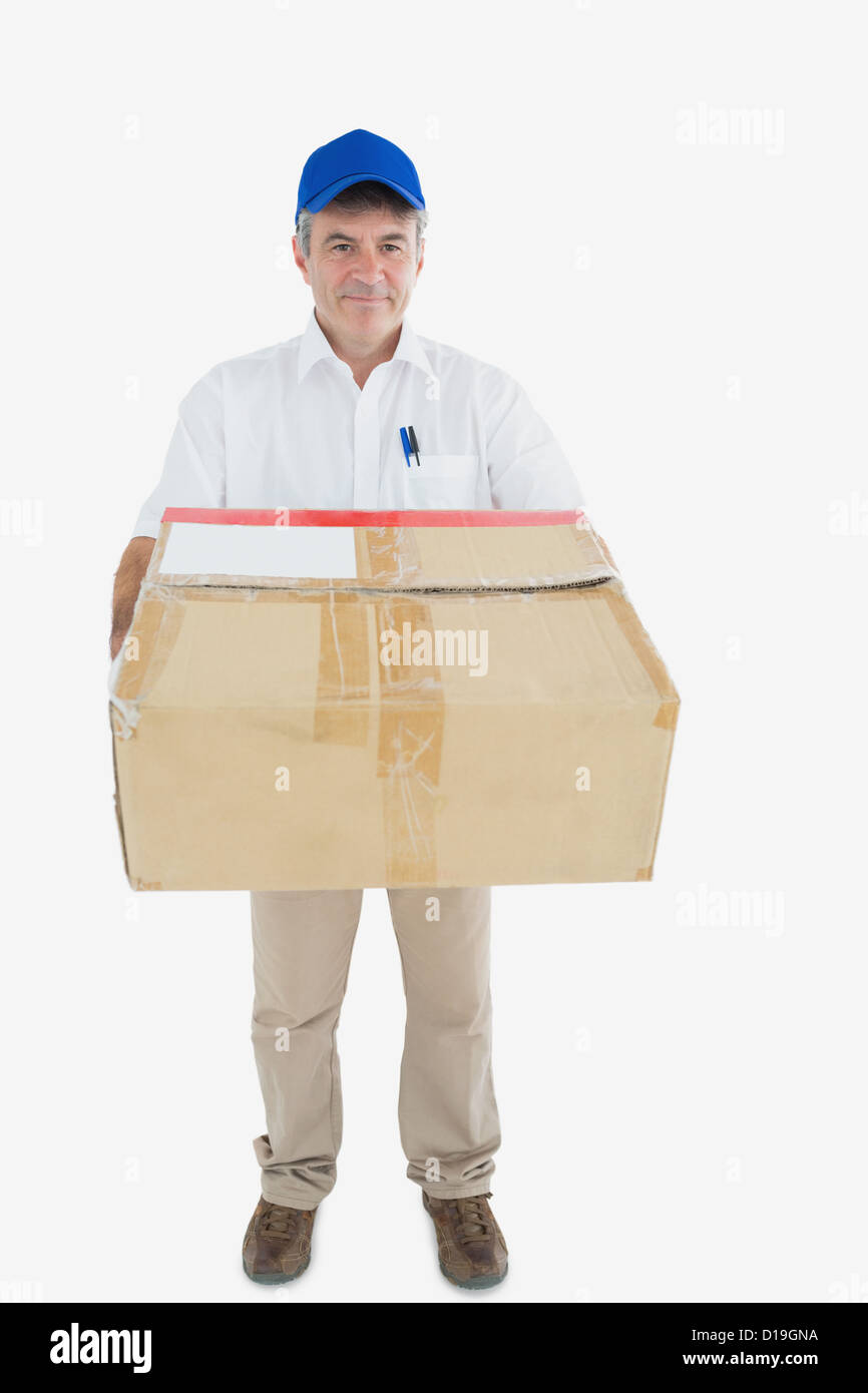 Man courier Cut Out Stock Images & Pictures - Alamy