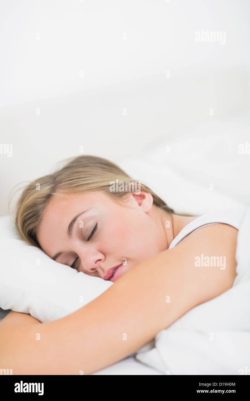 Cute woman sleeping Stock Photo - Alamy