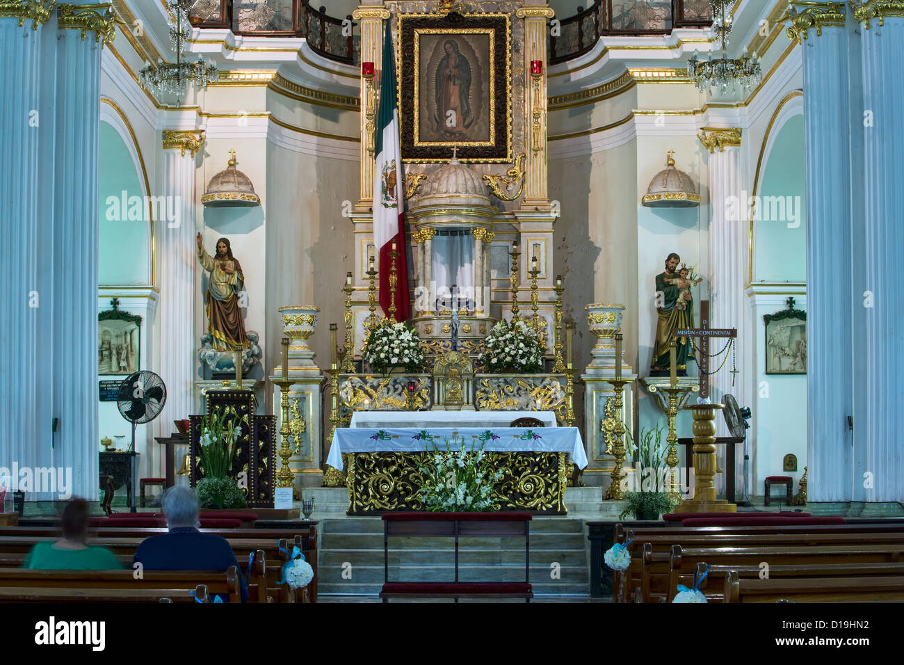 Lady of Guadalupe Church Puerto Vallarta Mexico illustration Stock ...