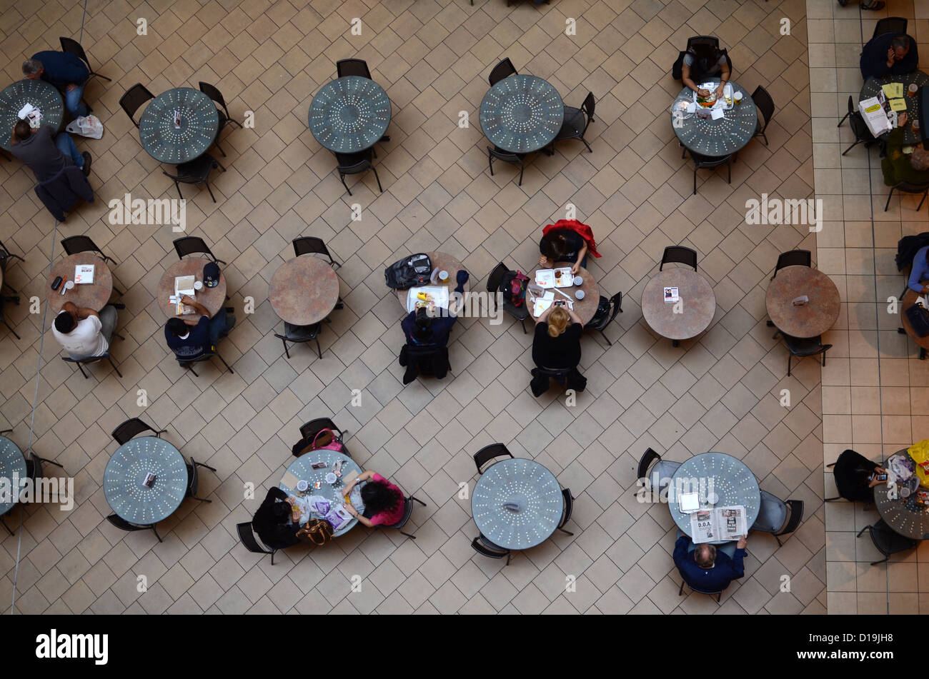 Aerial people eating united states hi-res stock photography and images ...