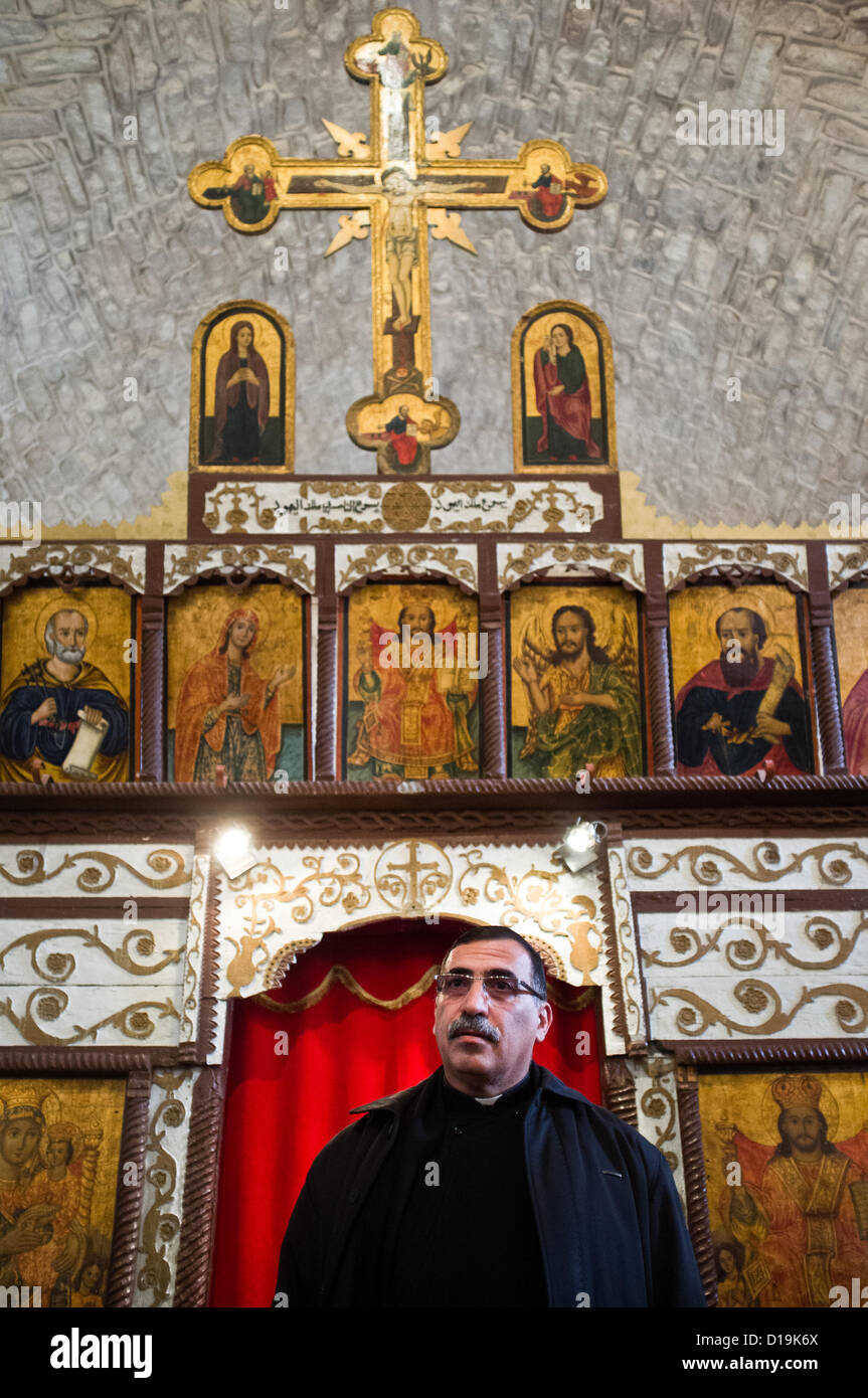 Father Nadim Shakur presents the Mi’ilya Church of the Annunciation ...