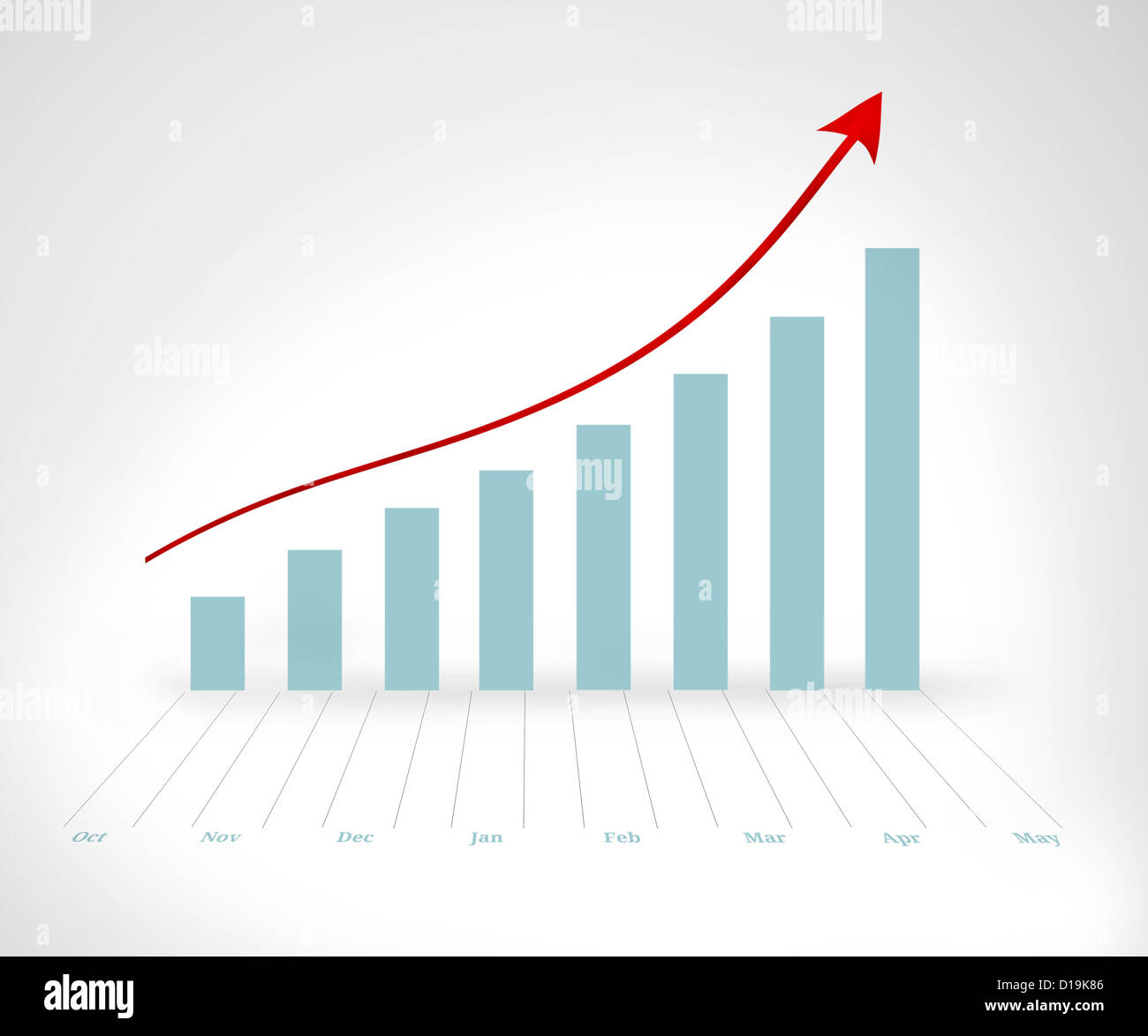 Look at the graphical presentation Stock Photo - Alamy