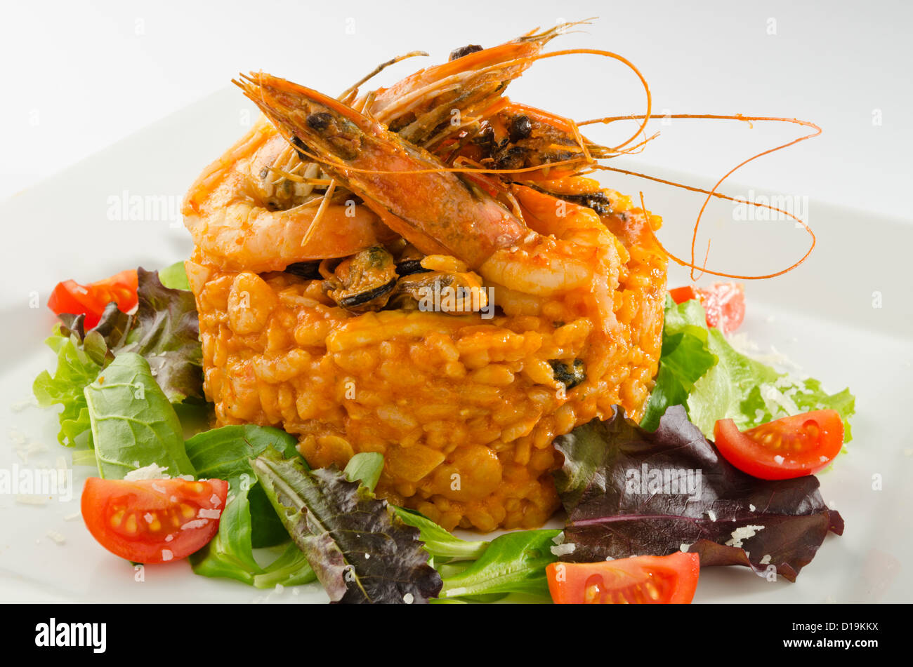 Seafood risotto hi-res stock photography and images - Alamy