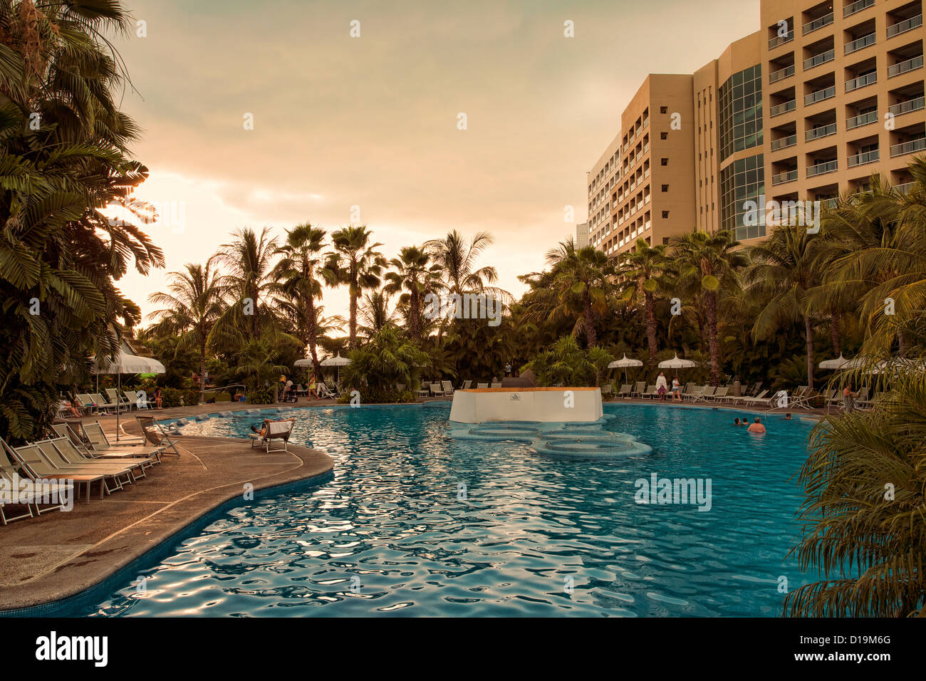 Tropical resort swimming pools Mexico Stock Photo - Alamy