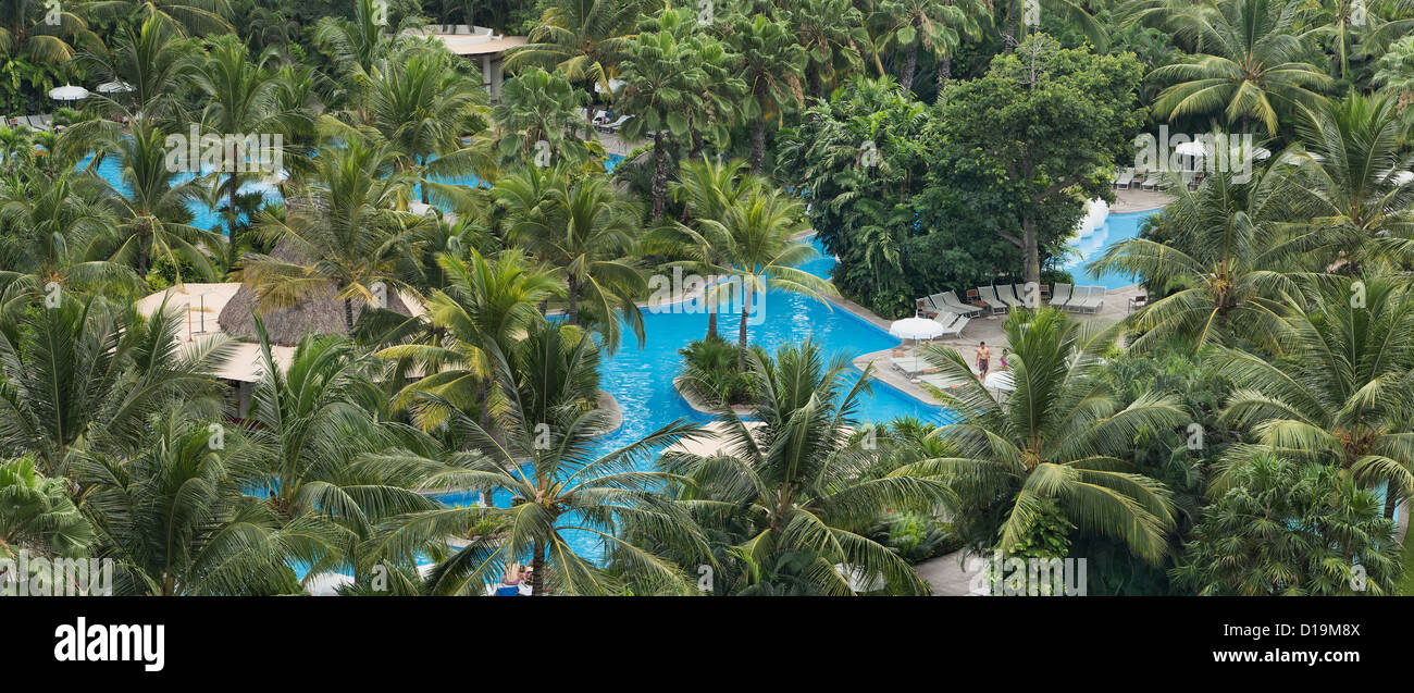 Tropical resort swimming pools Mexico Stock Photo - Alamy
