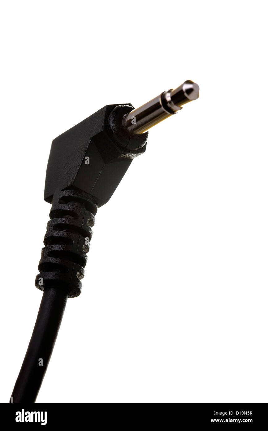 Close up of a video cable with plug, isolated on white background Stock ...