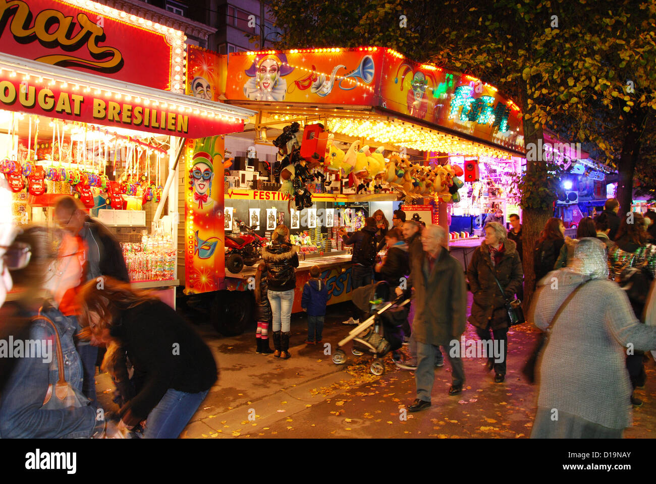 October fair, Liege Belgium Stock Photo - Alamy
