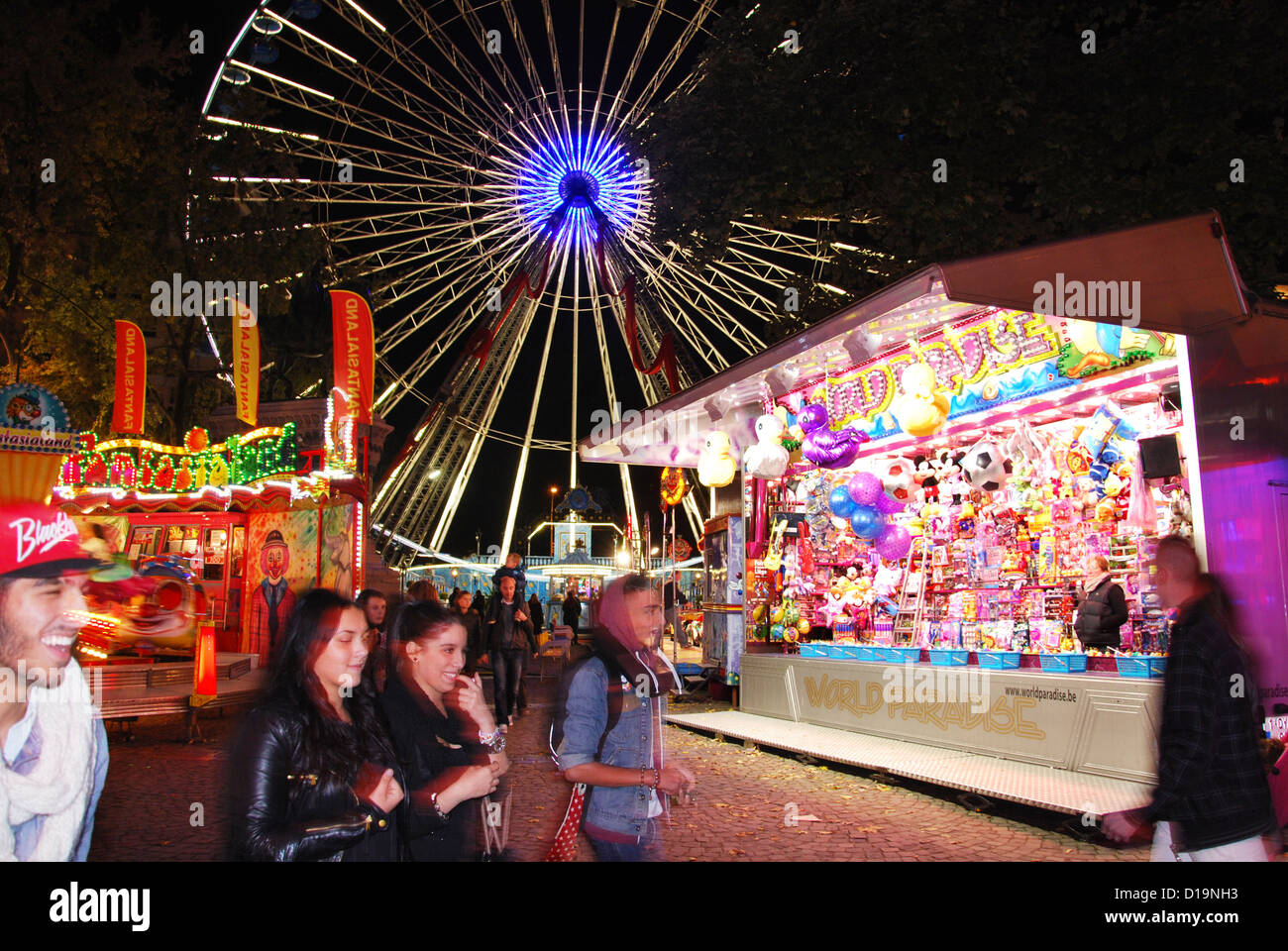 October fair, Liege Belgium Stock Photo - Alamy