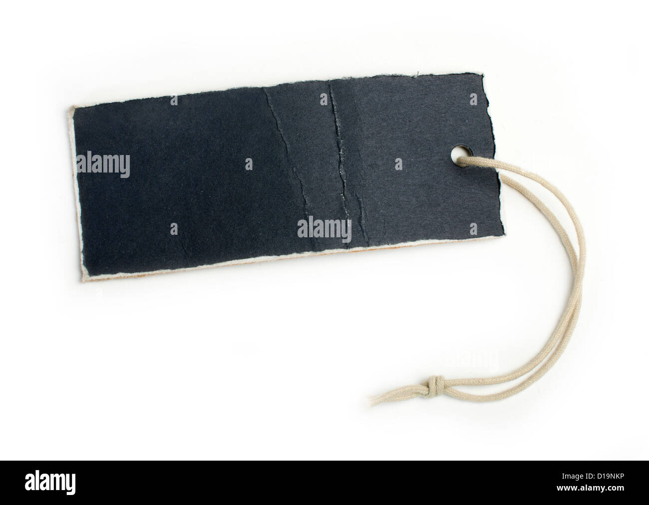 Dark blue paper label white isolated Stock Photo - Alamy