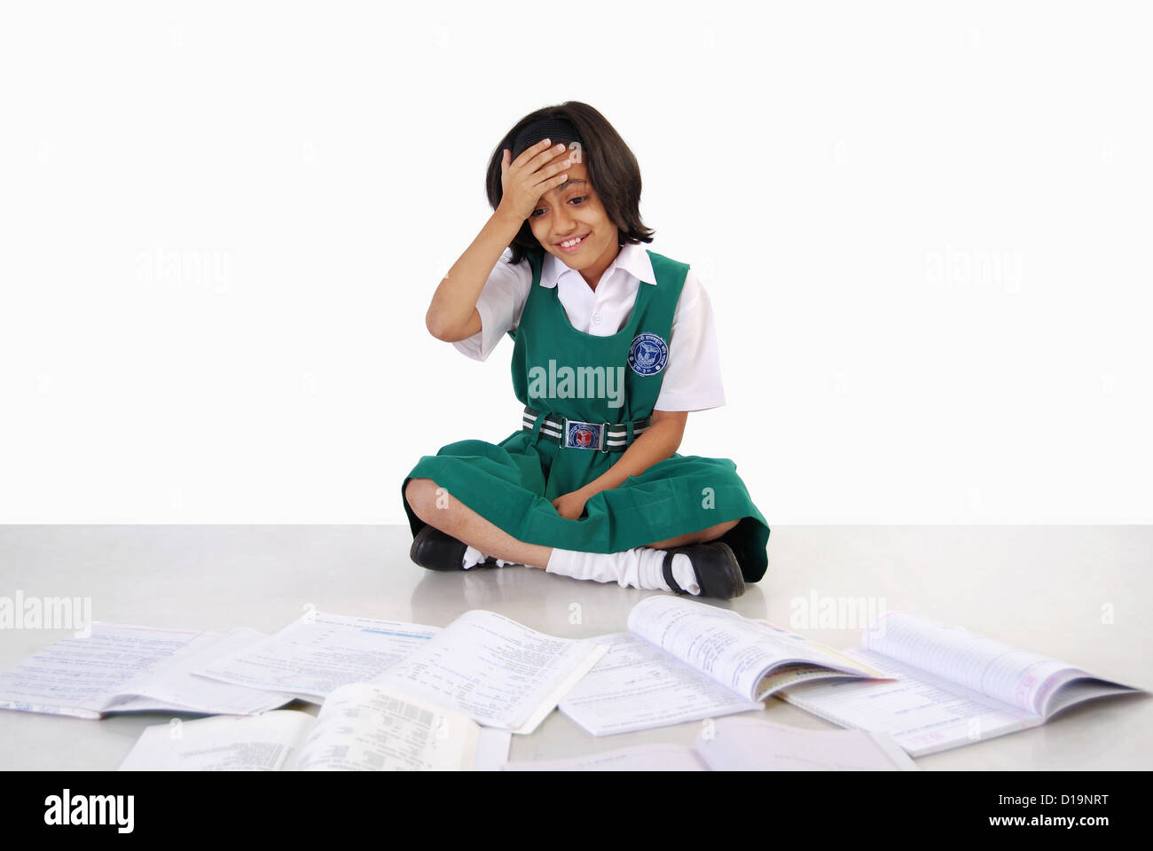Frustrated girl school uniform hi-res stock photography and images - Alamy