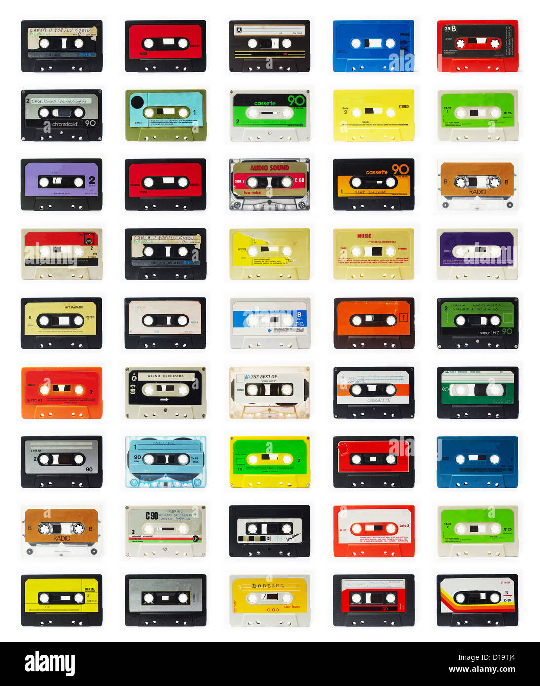 a selection of old audio cassettes Stock Photo - Alamy