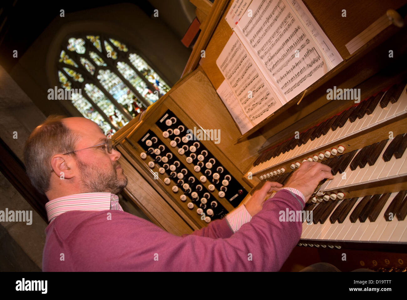 Church organist hi-res stock photography and images - Alamy