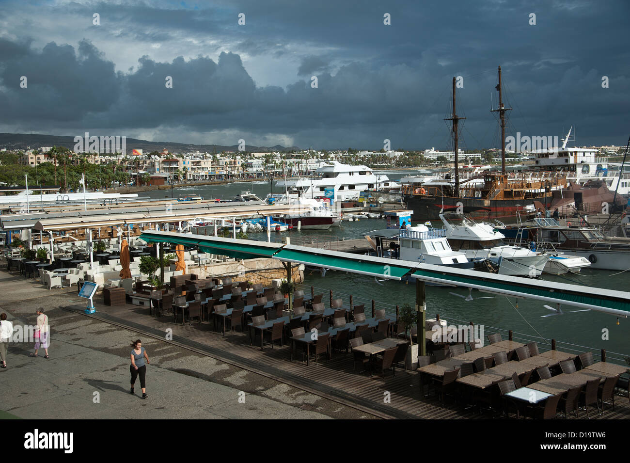 Paphos Harbour Restaurant High Resolution Stock Photography and Images ...