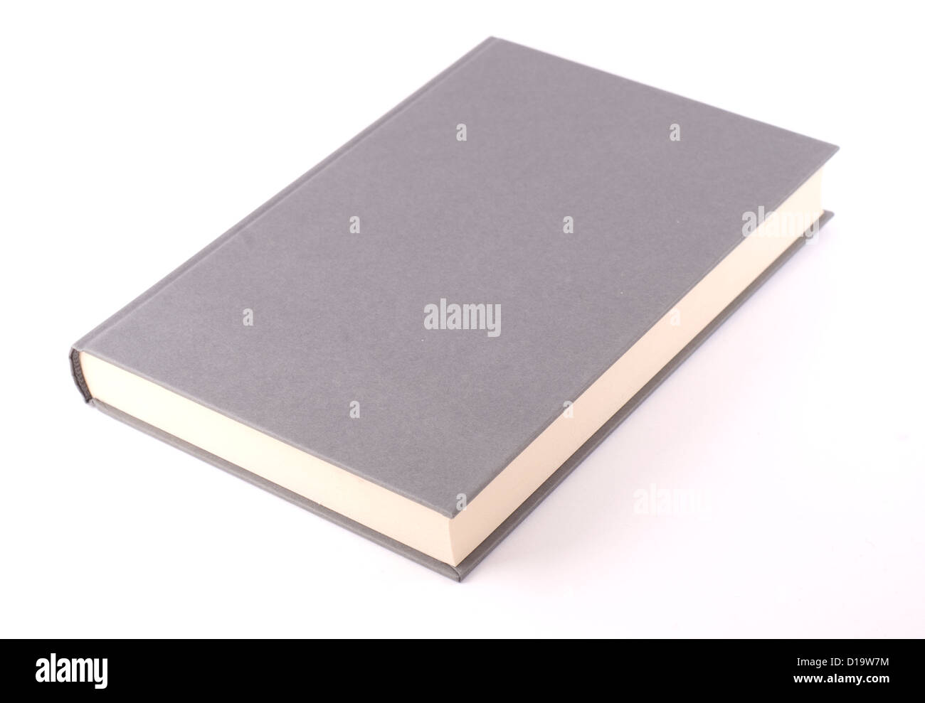 Gray book isolated on white. Diagonal composition Stock Photo - Alamy
