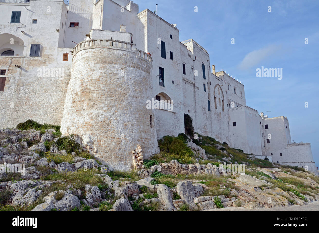 City Walls, Ostuni, Italy Stock Photo - Alamy