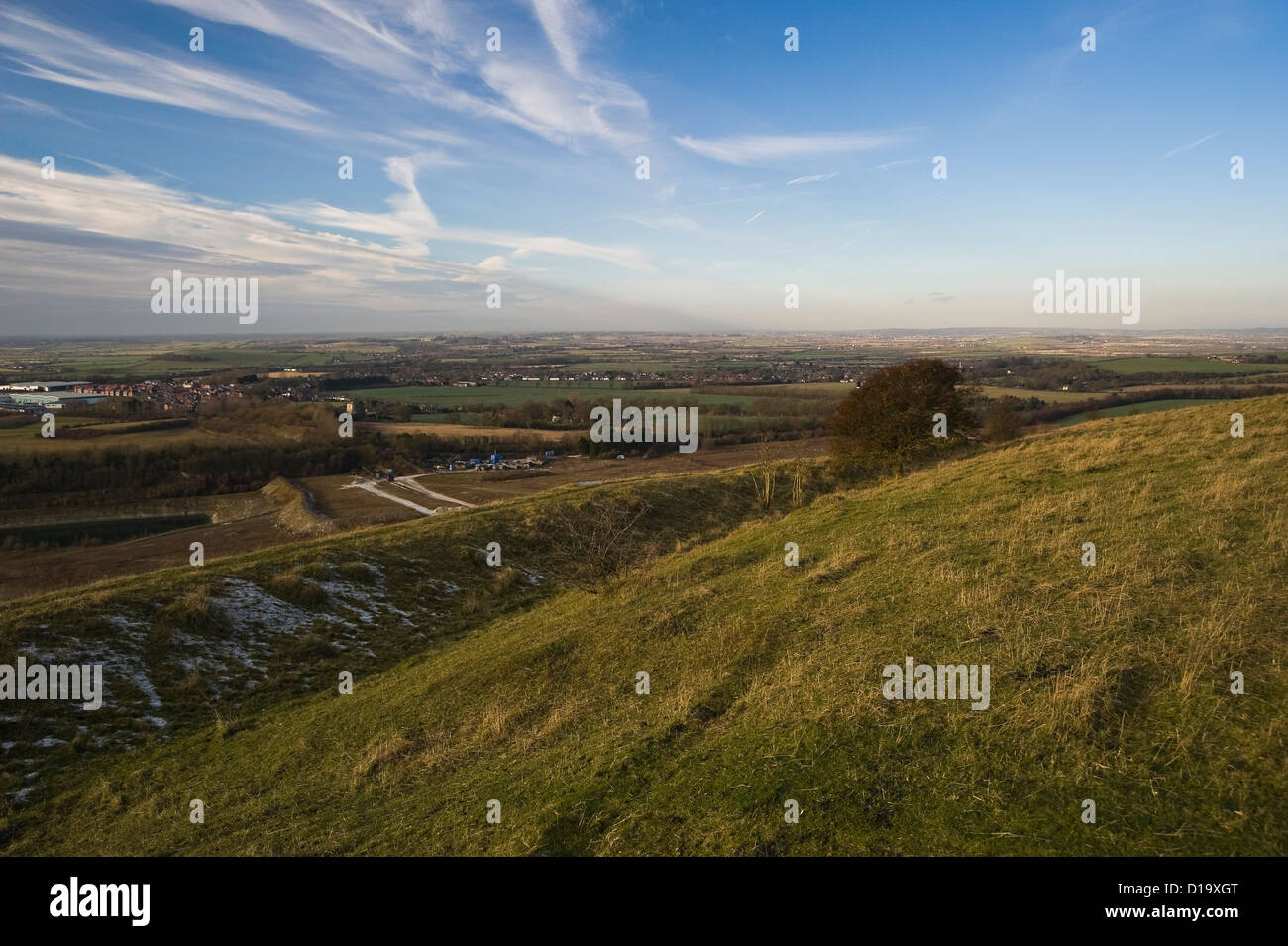 The Grim's Ditch on The Ridgeway National Trail on Pitstone Hill ...