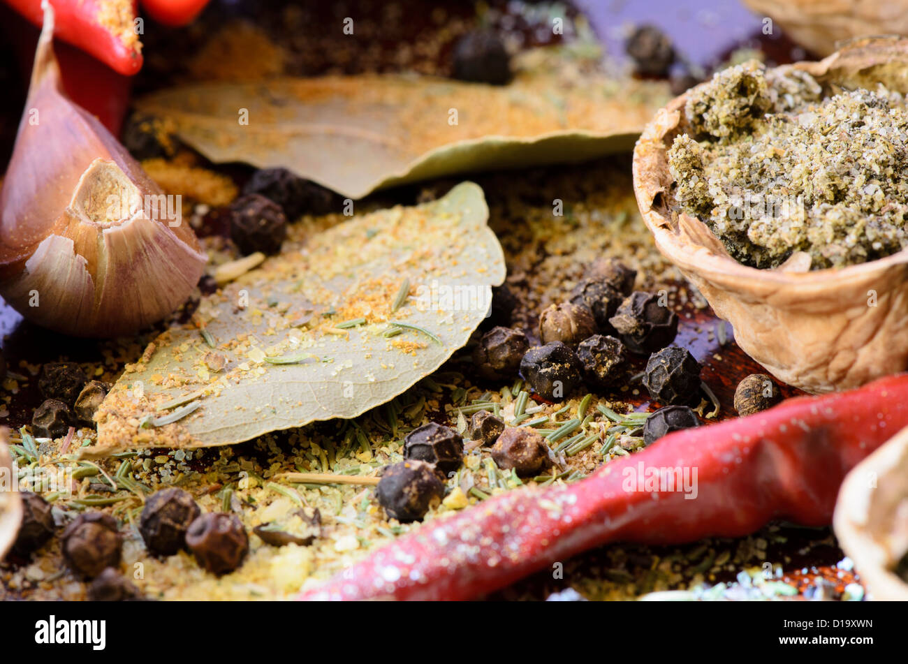some food ingredients in a decoration Stock Photo - Alamy