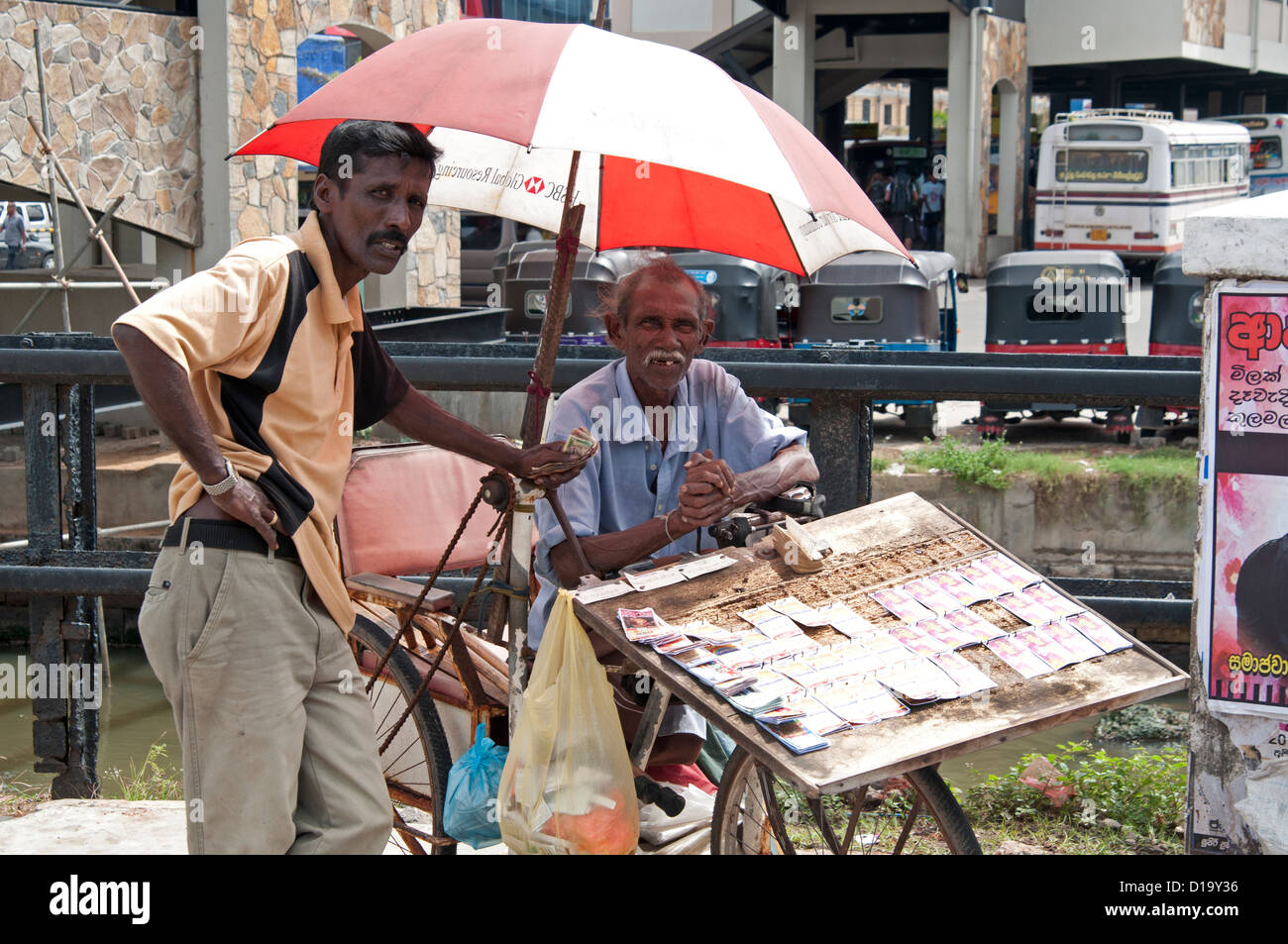 Lottery ticket stall in galle hi-res stock photography and images - Alamy