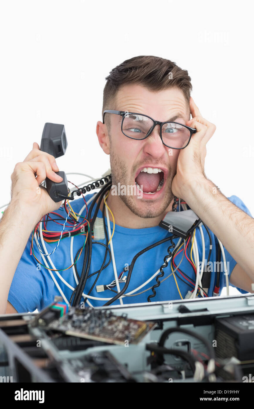 Engineer looking at camera stress hi-res stock photography and images ...