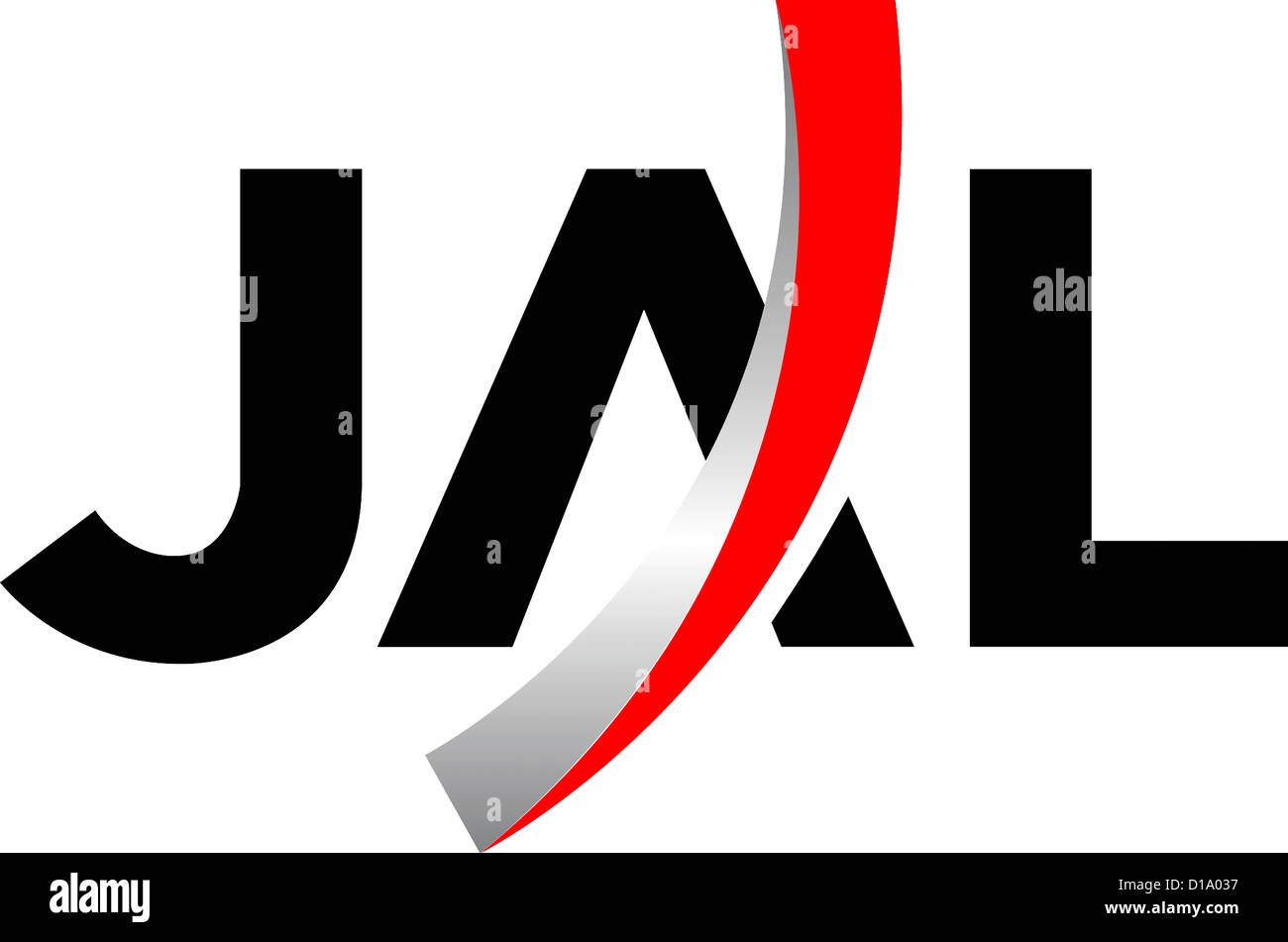 Logo of the Japanese airline company Japan Airlines JAL with seat in ...