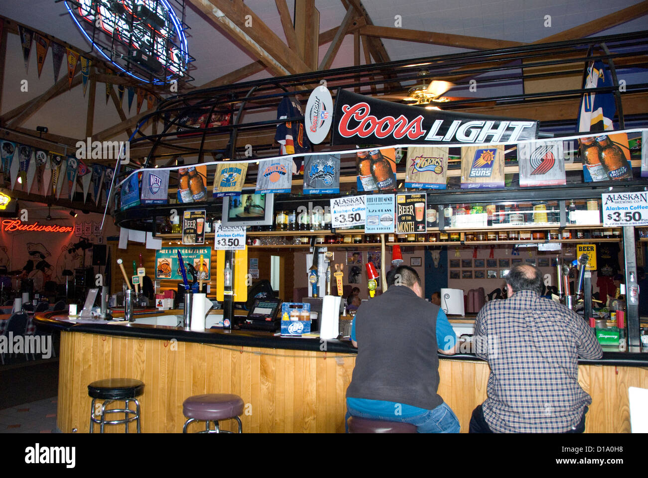 Bar in Fairbanks Alaska Stock Photo - Alamy