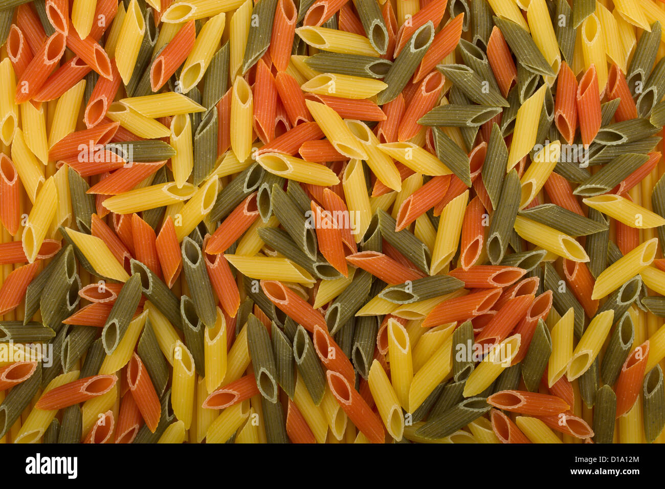 Italian colors pasta background Stock Photo - Alamy