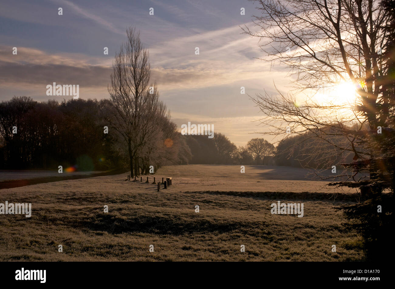Chesham, Bucks, UK. 12th December 2012. View across Ley Hill Common, UK ...