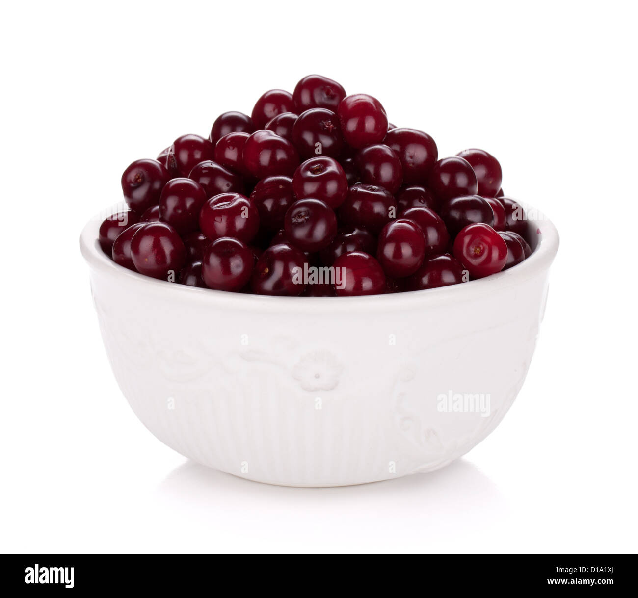 Bowl fresh ripe cherries Cut Out Stock Images & Pictures - Alamy