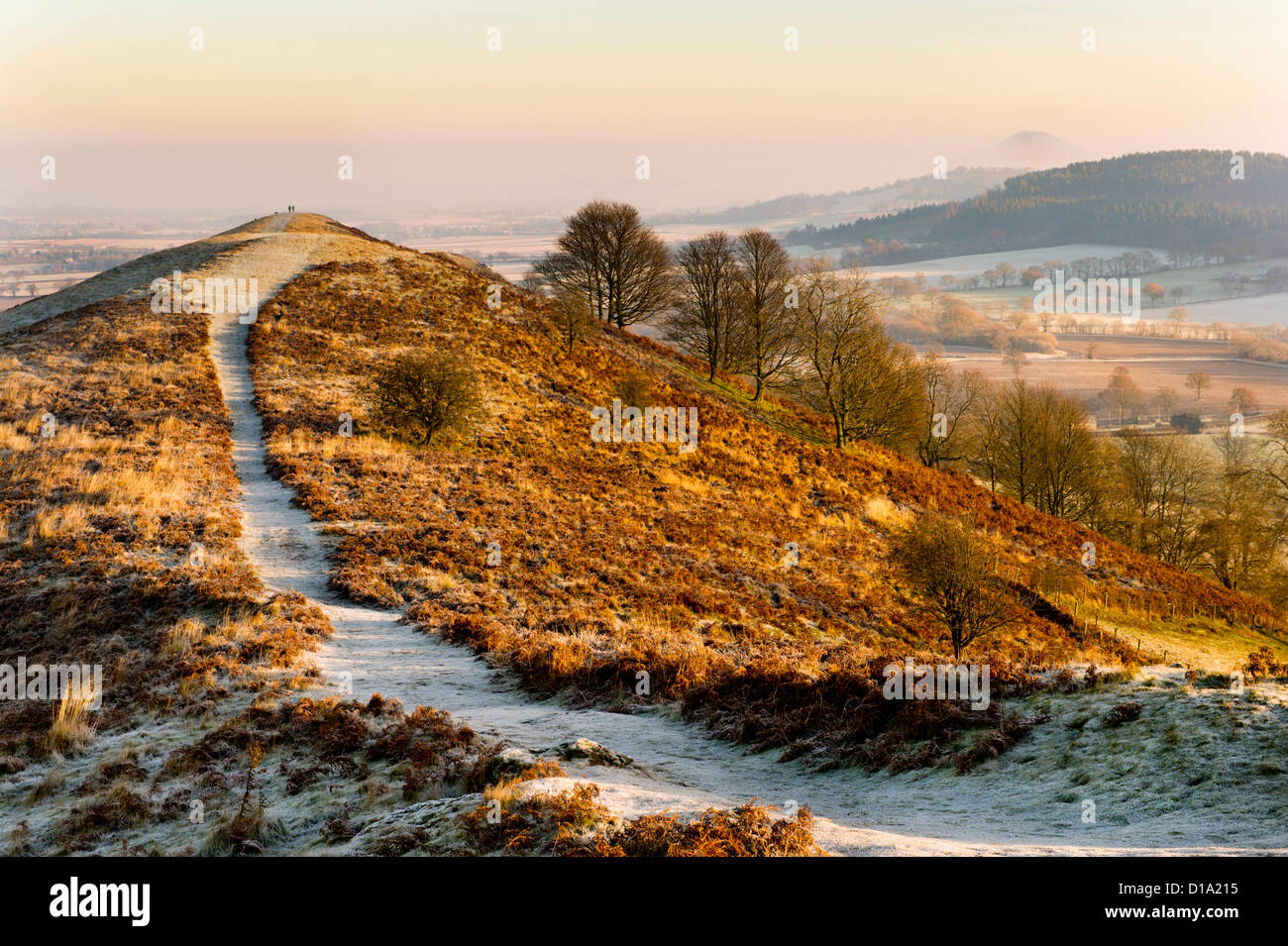 View north from the hill known as The Lawley, Church Stretton ...