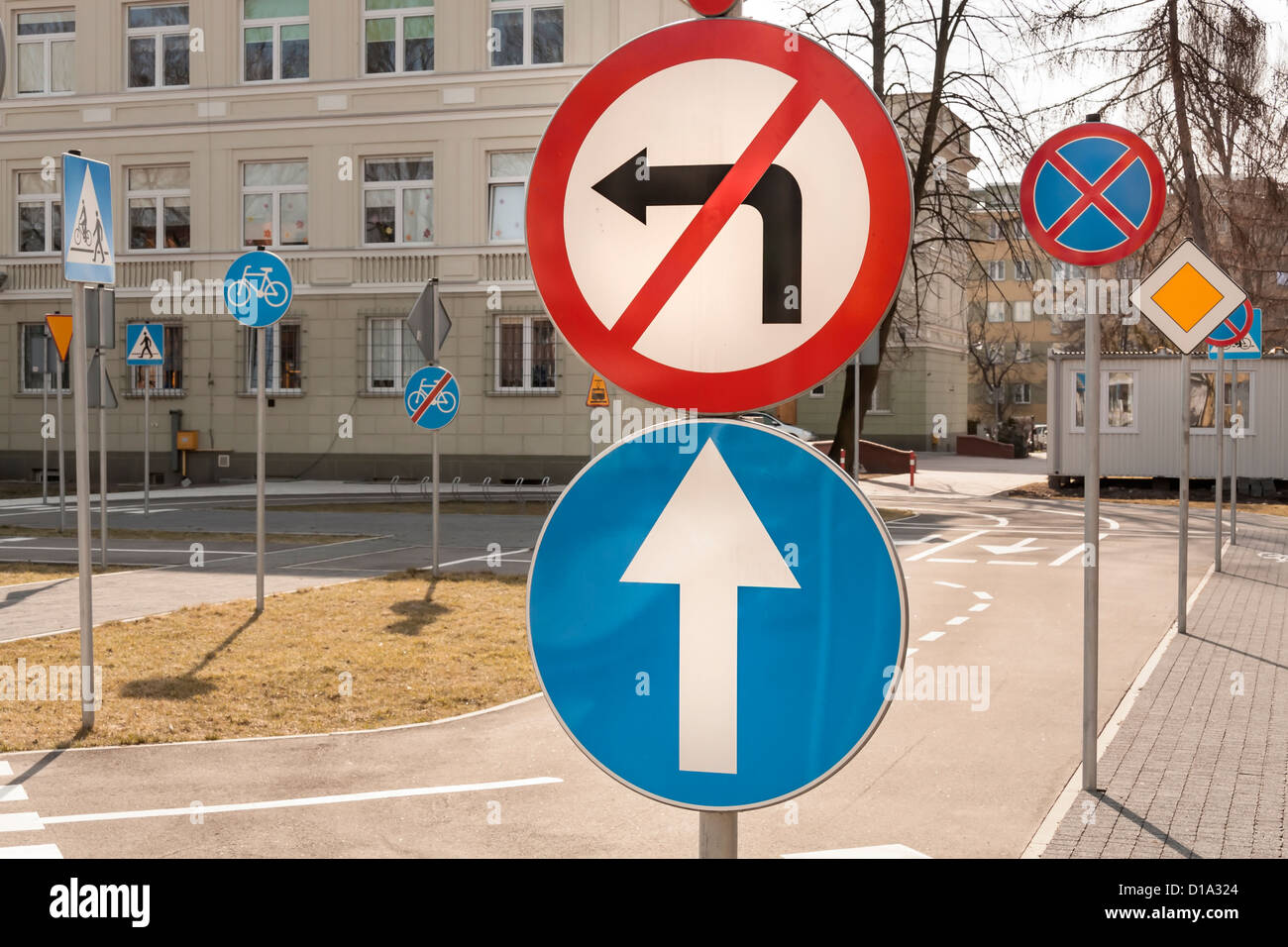A lot of road signs Stock Photo - Alamy