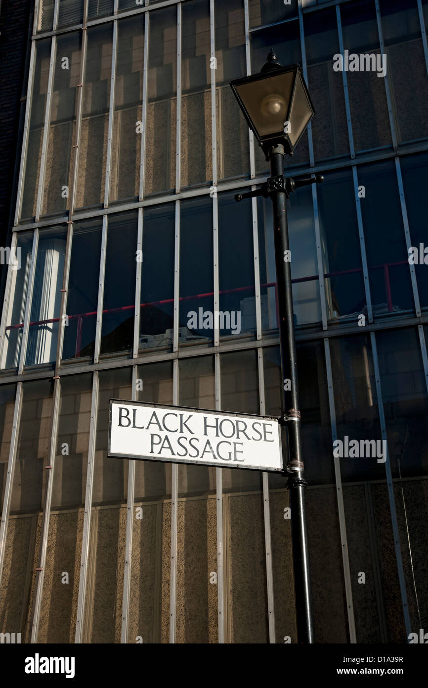 Black Horse Passage sign York North Yorkshire England UK United Kingdom ...