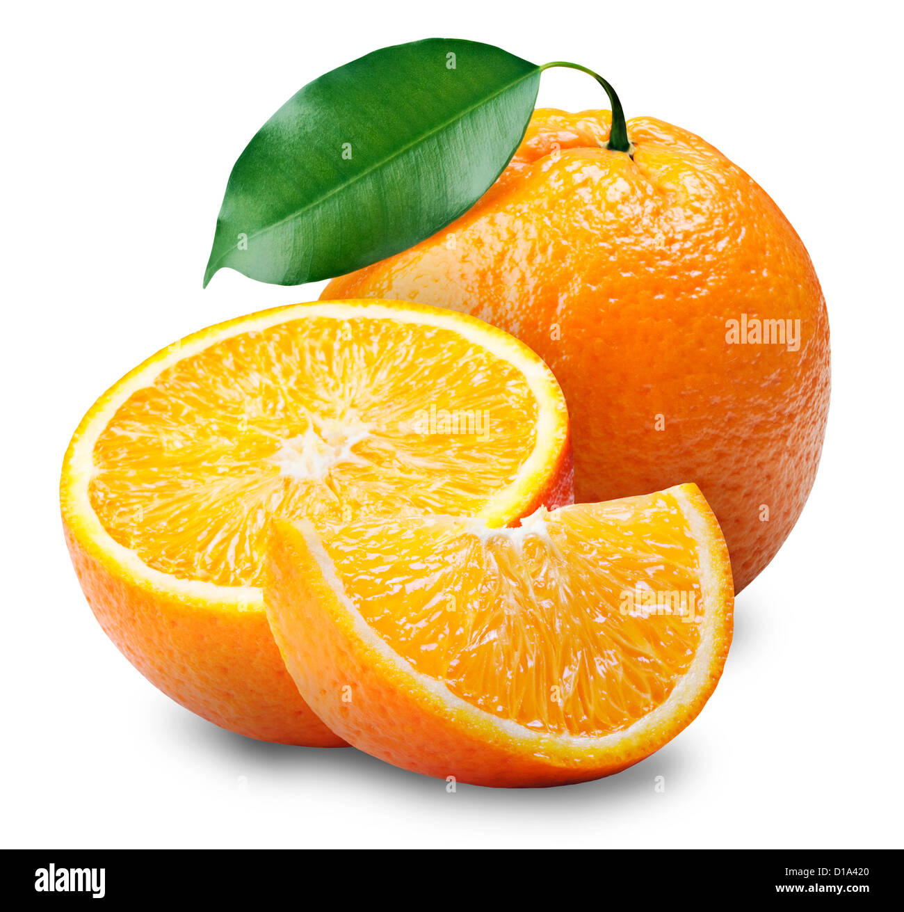 Orange isolated on white background Stock Photo - Alamy