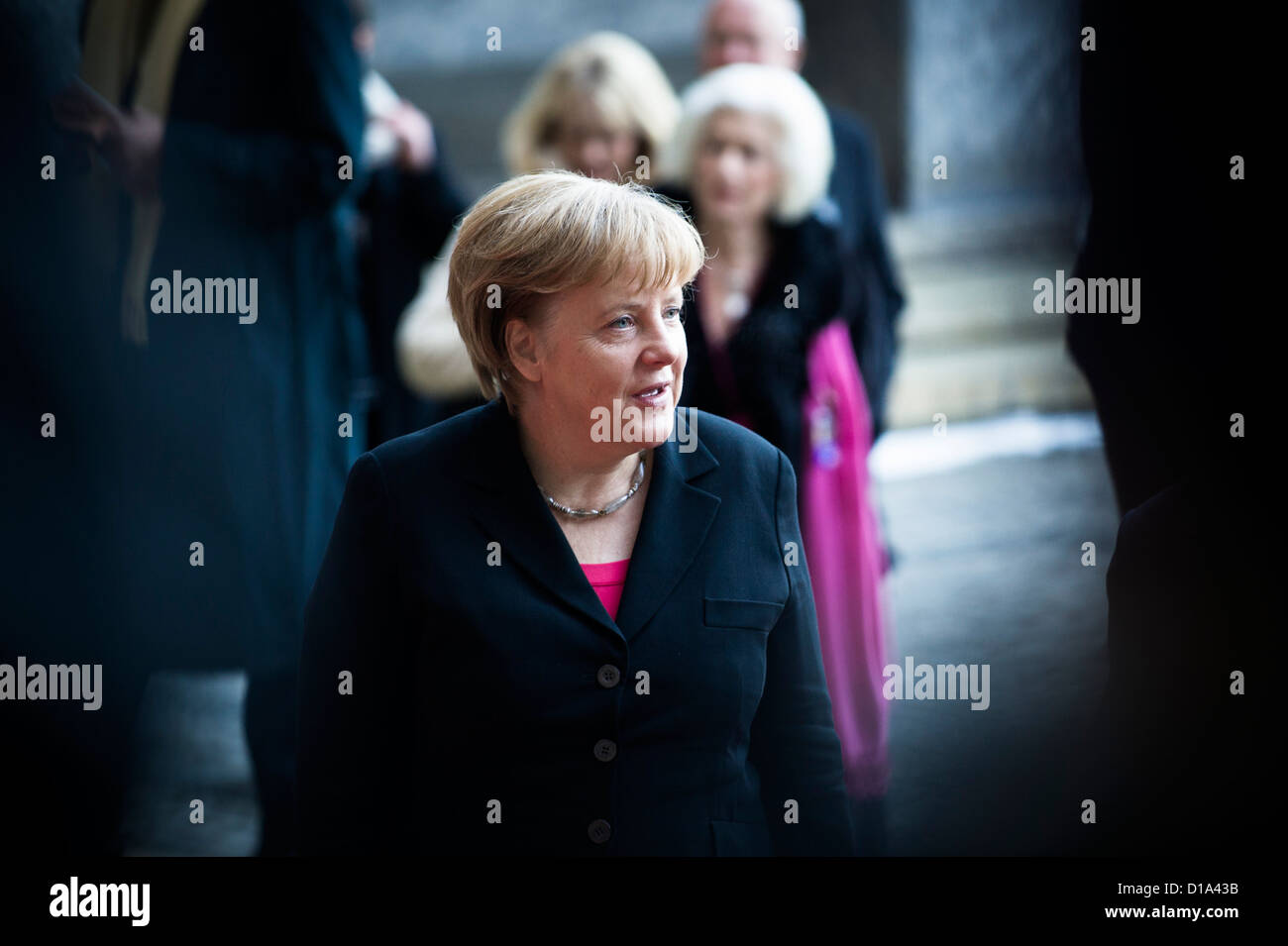 Oslo, Norway. 10/12/2012. Angela Merkel arrives at The Nobel Peace ...