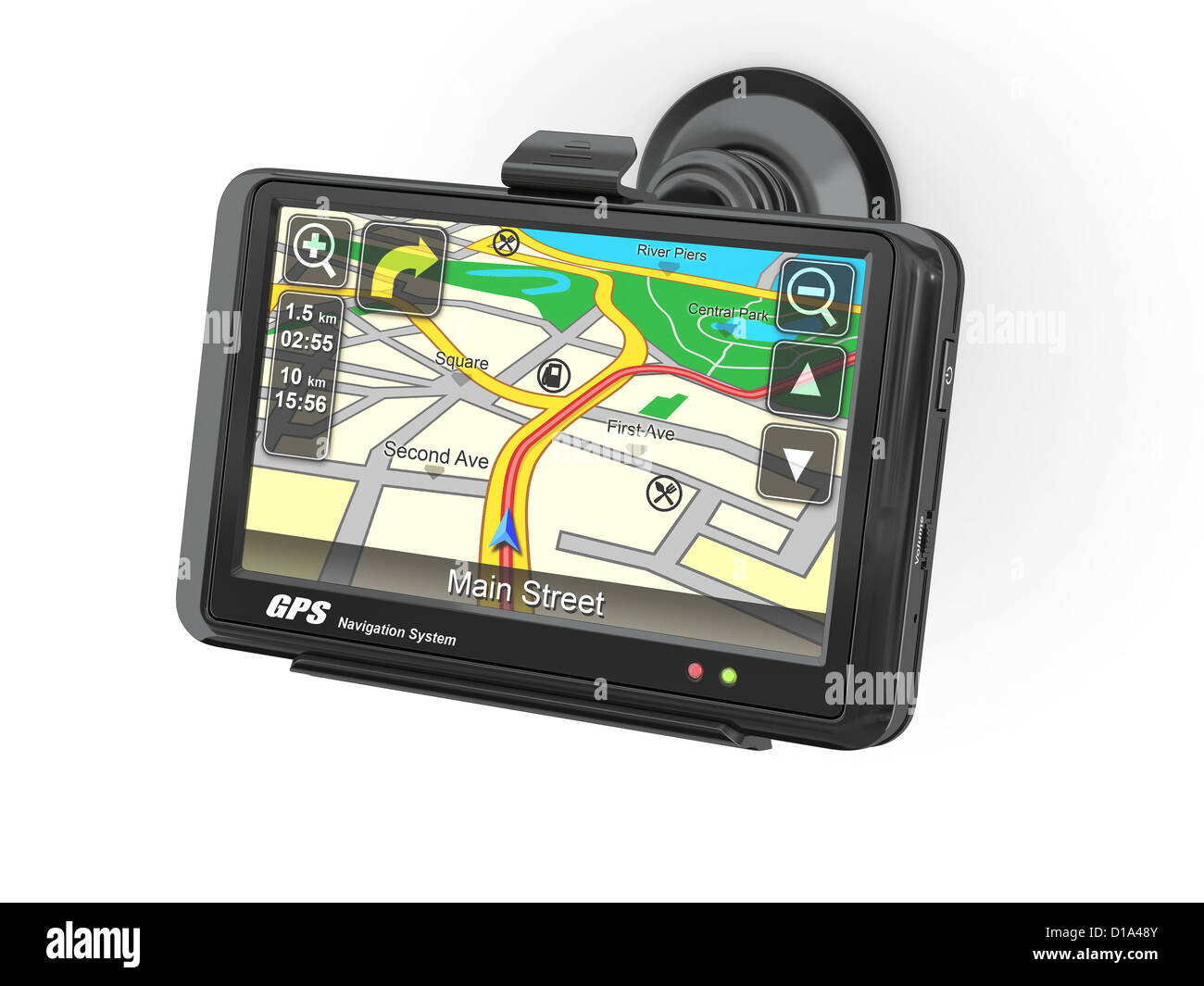 Navigation system. Gps on white isolated background. 3d Stock Photo - Alamy