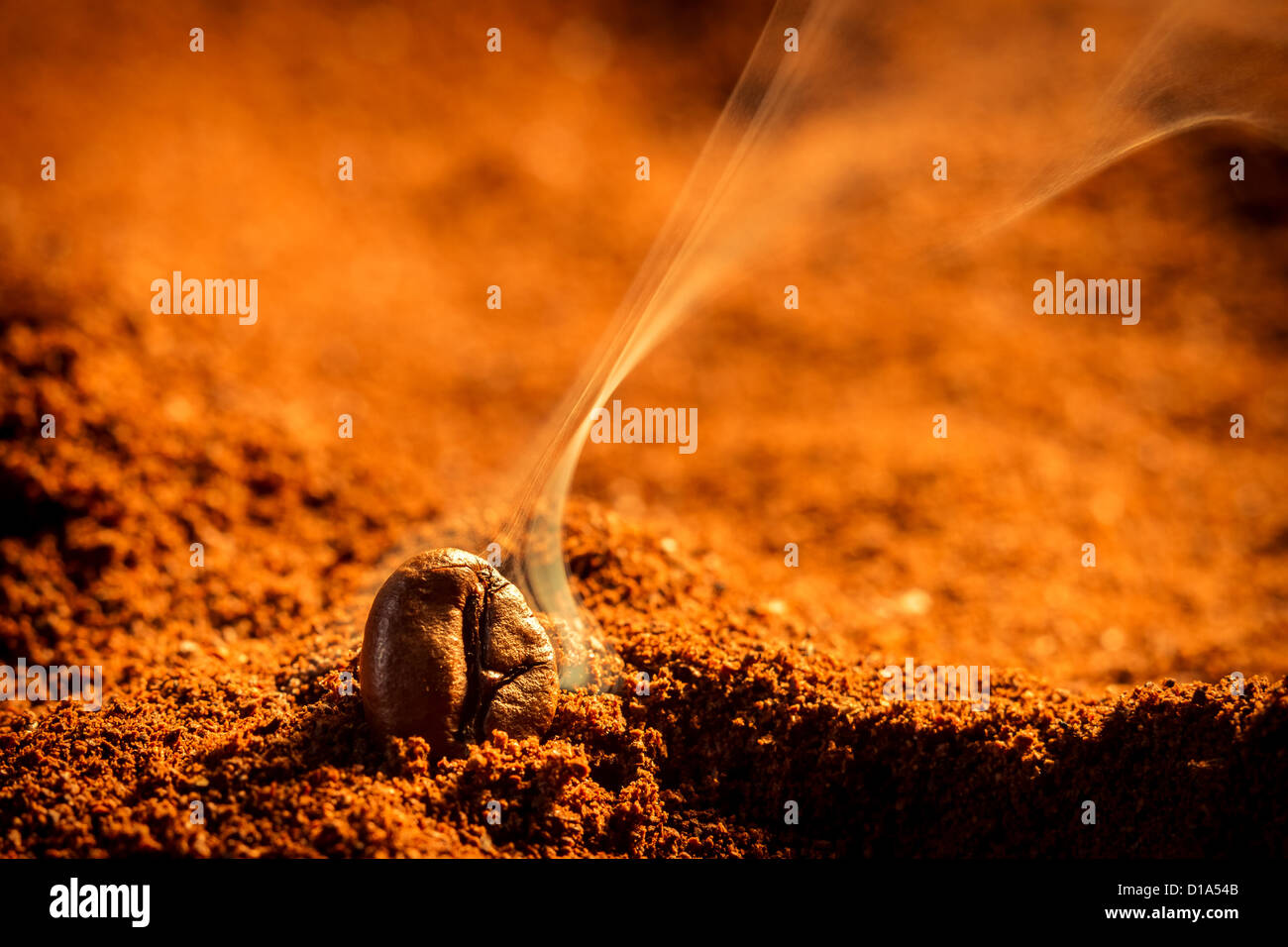 Aroma of coffee seeds roasting Stock Photo - Alamy