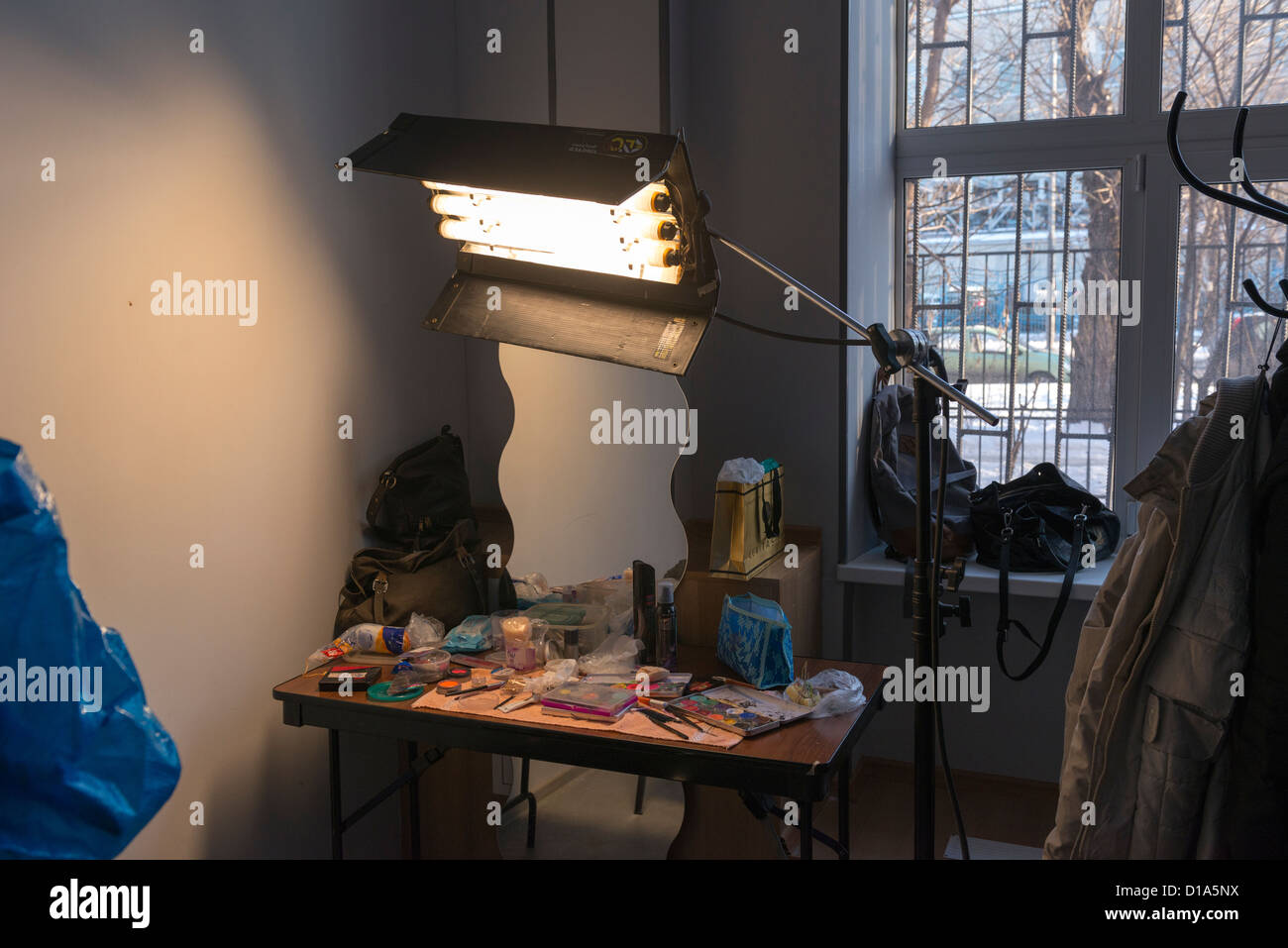 actor costume shoot backstage video production chromakey crew film ...