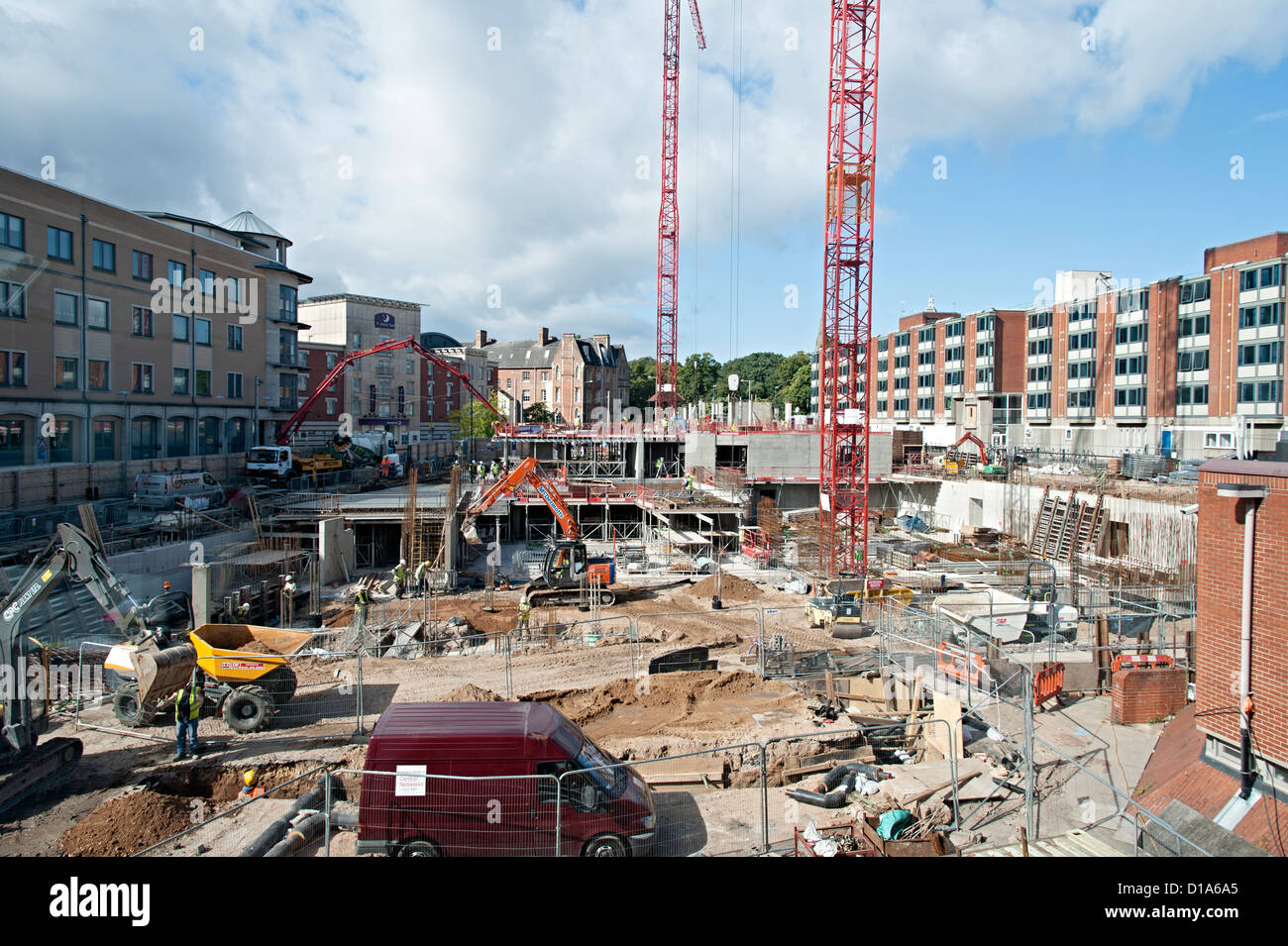 Nottingham trent student union accomodation construction hi-res stock ...