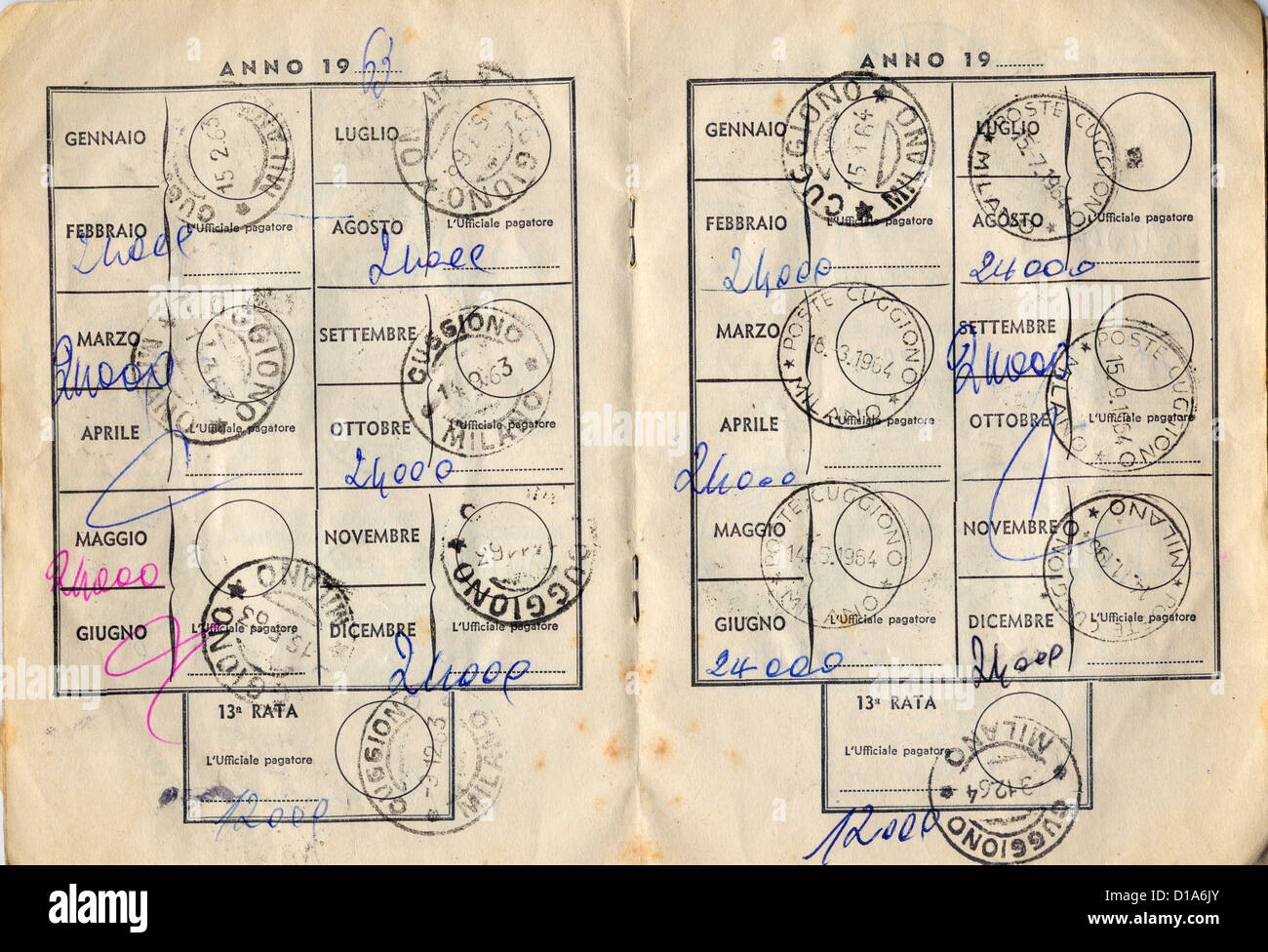 Pension book hi-res stock photography and images - Alamy