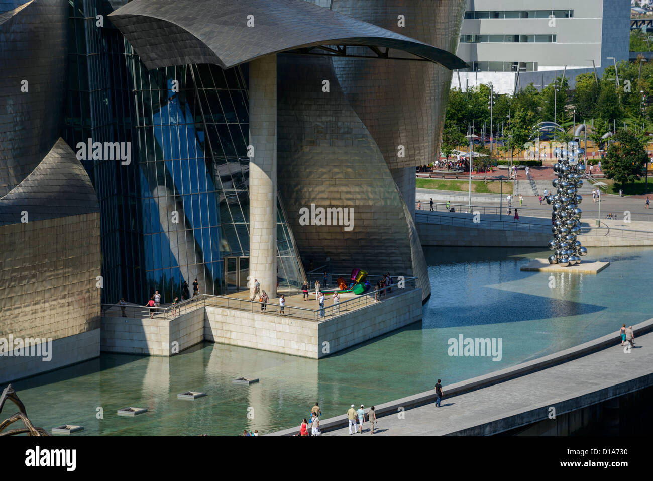 Outside of the Guggenheim Bilbao museum (Spain Stock Photo - Alamy