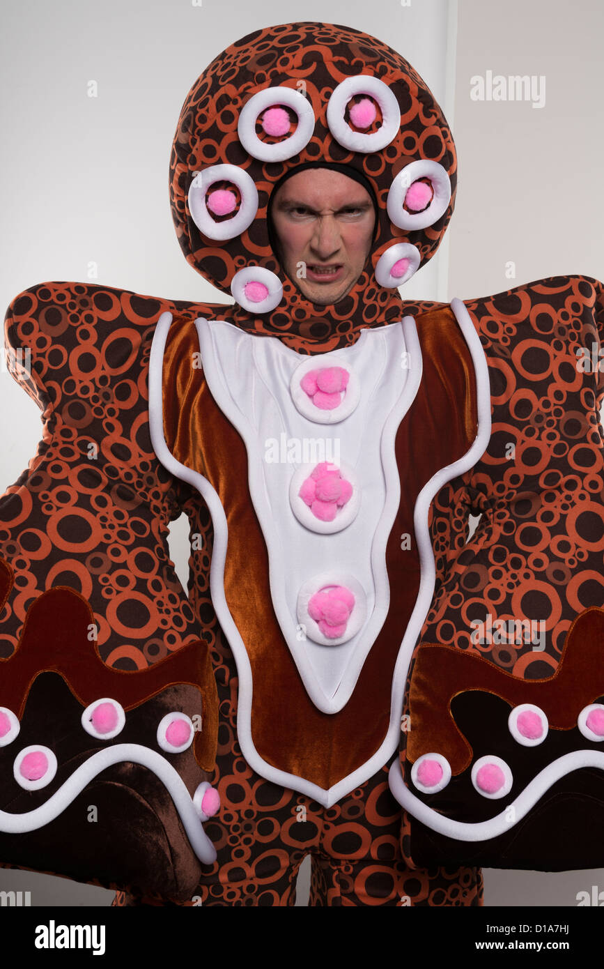 actor costume carnival theatre play person posing one spice-cake cake ...