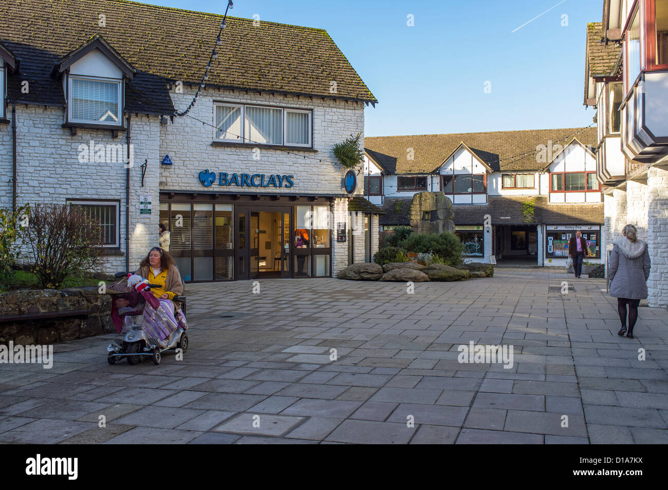 Okehampton Devon England. December 9th 2012. Barclays bank in Red Lion ...
