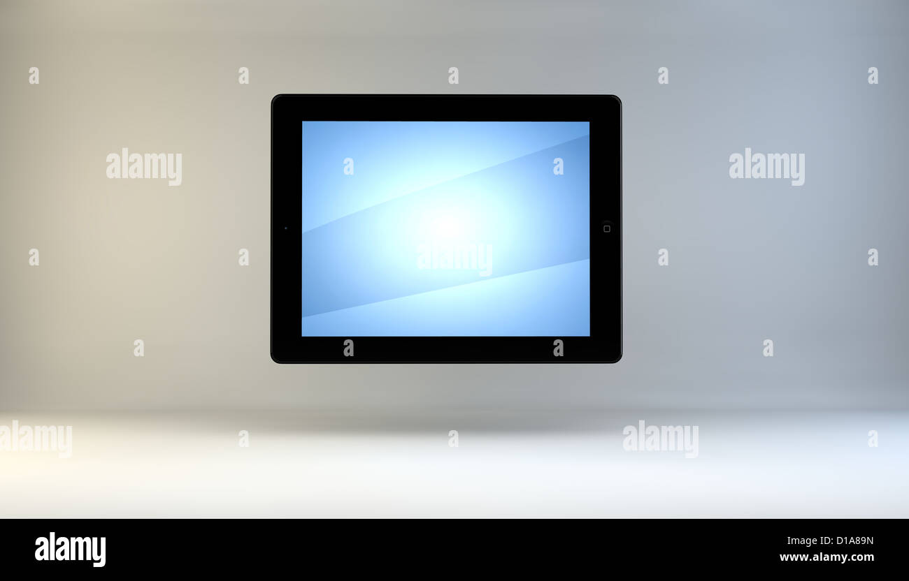 Tablet against white, clipping path Stock Photo - Alamy